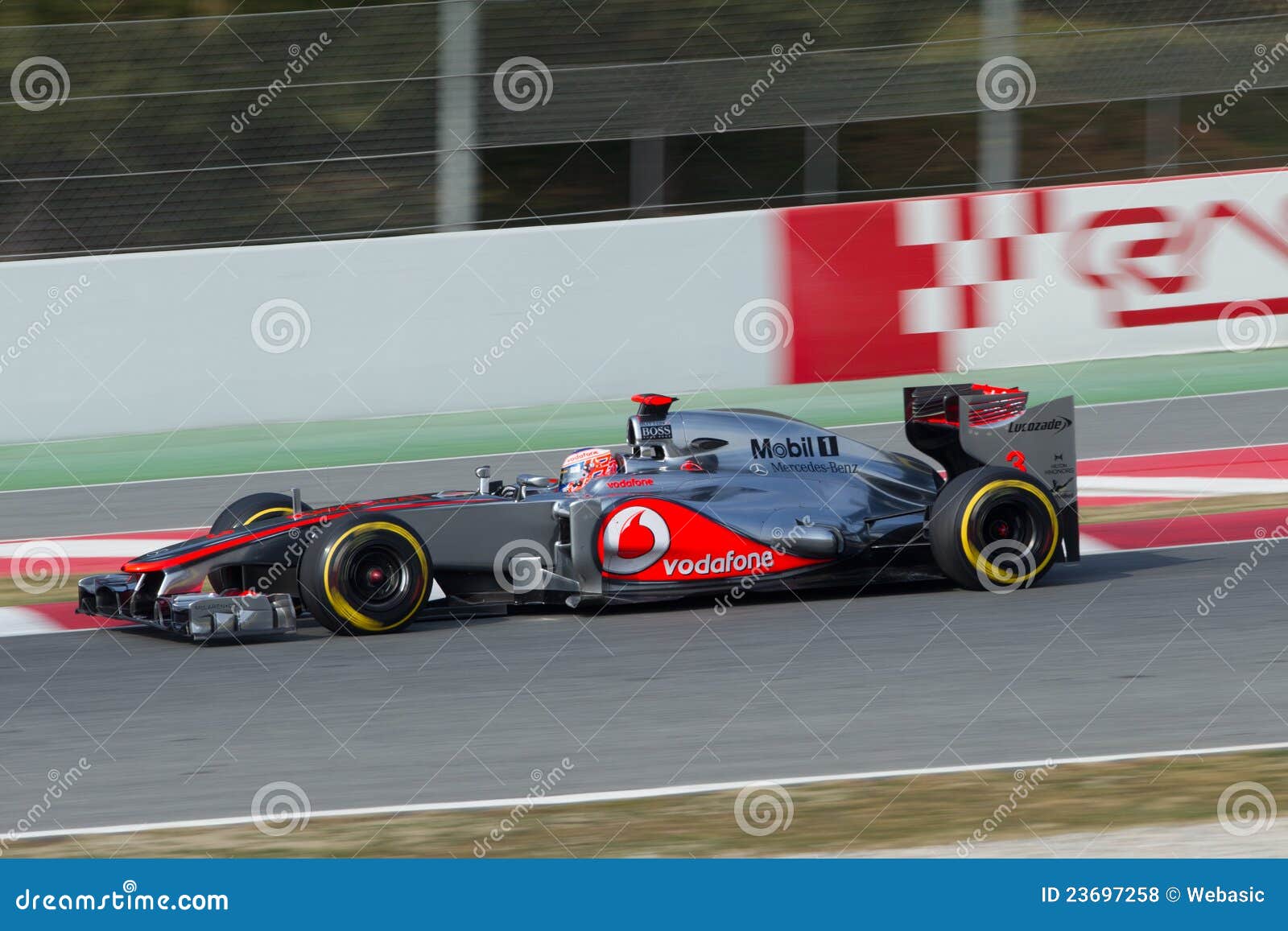 Jenson Button GBR McLaren MP4-27 - Test Barcelona Editorial Stock Photo ...