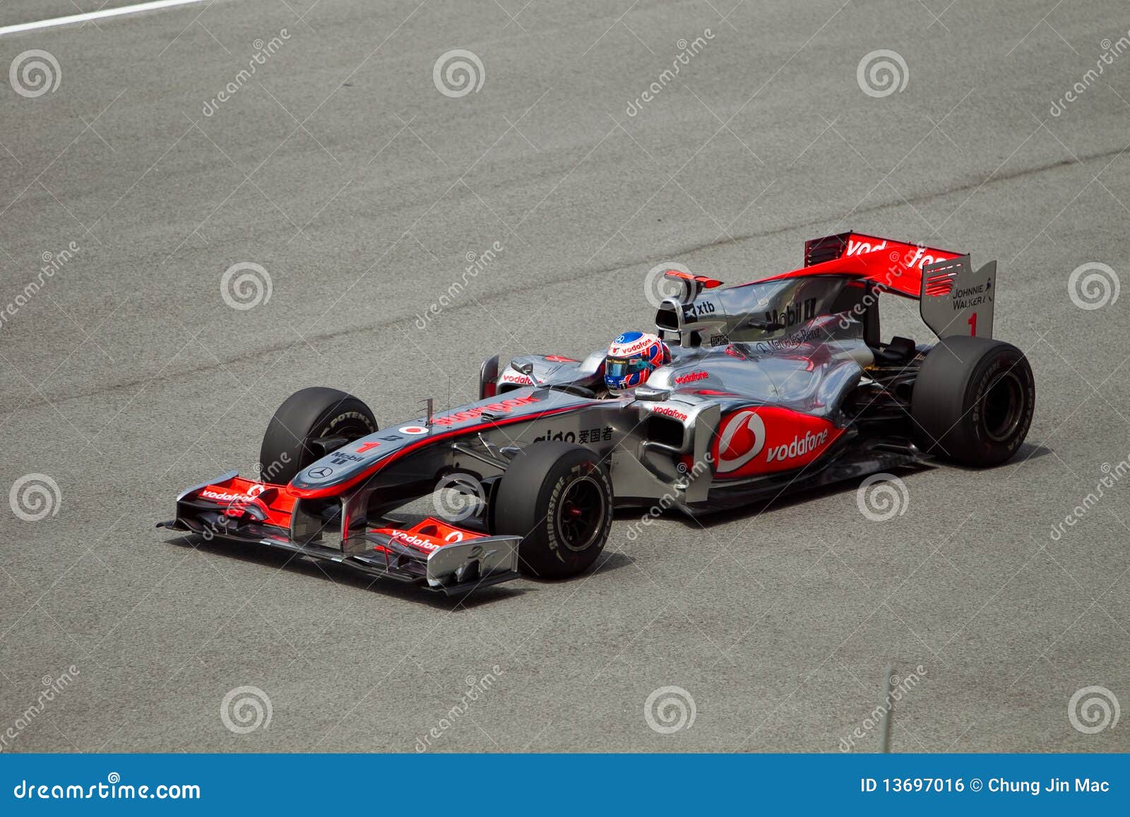 Jenson Button at the Malaysian Formula 1 Race Editorial Photo - Image ...