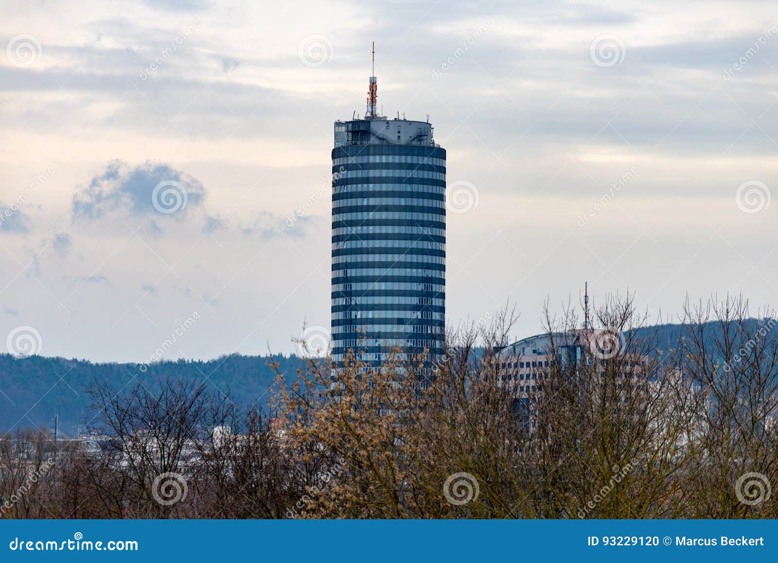Jentower in the Center of Jena Stock Photo - Image of centre ...