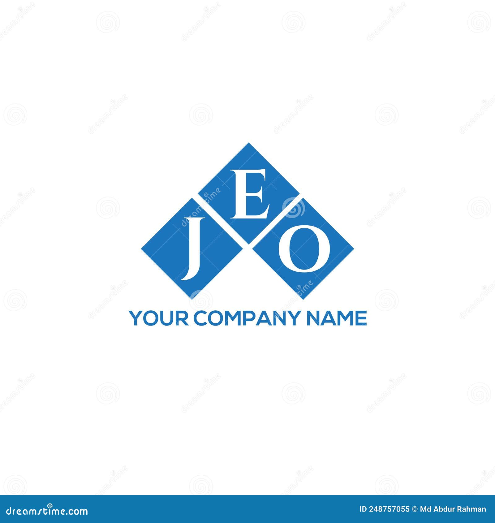JEO Letter Logo Design on BLACK Background. JEO Creative Initials ...
