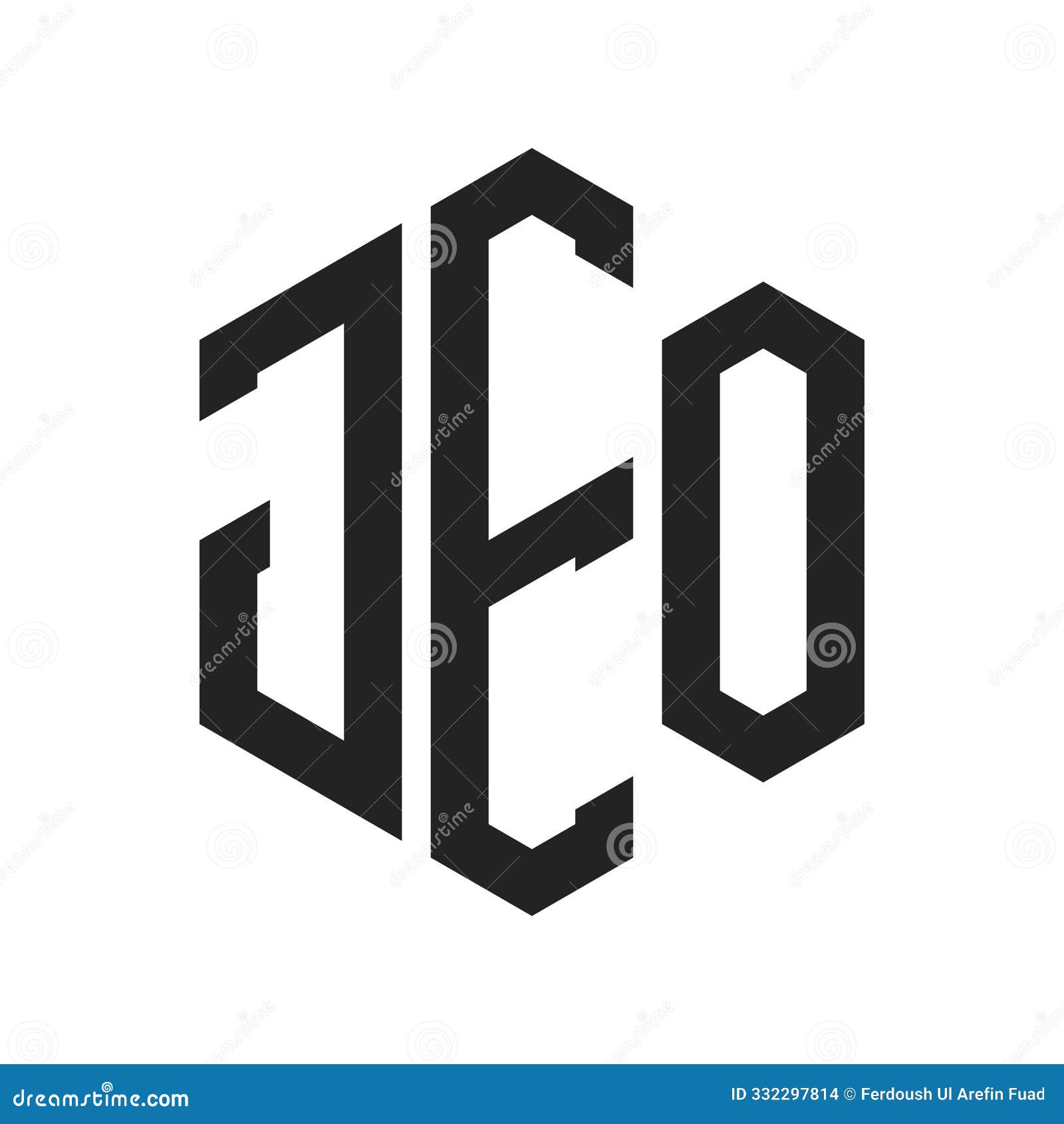 JEO Logo Design. Initial Letter JEO Monogram Logo Using Hexagon Shape ...
