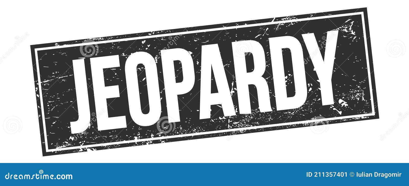 JEOPARDY Text On Black Red Sticker Stamp Royalty-Free Stock Image ...
