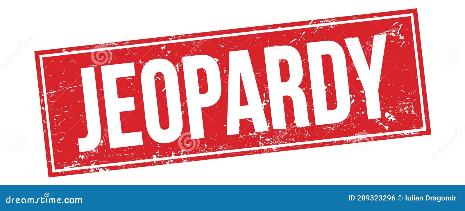 JEOPARDY Text On Black Red Sticker Stamp Royalty-Free Stock Image ...