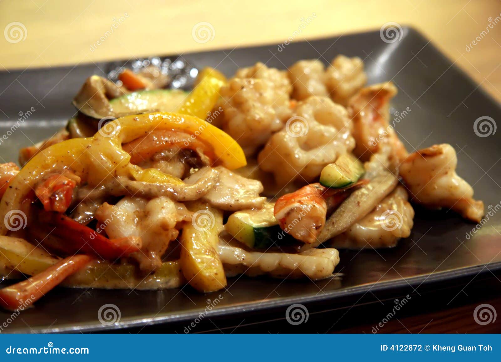 Jepanese teppanyaki stock photo. Image of sauteed, cooking - 4122872