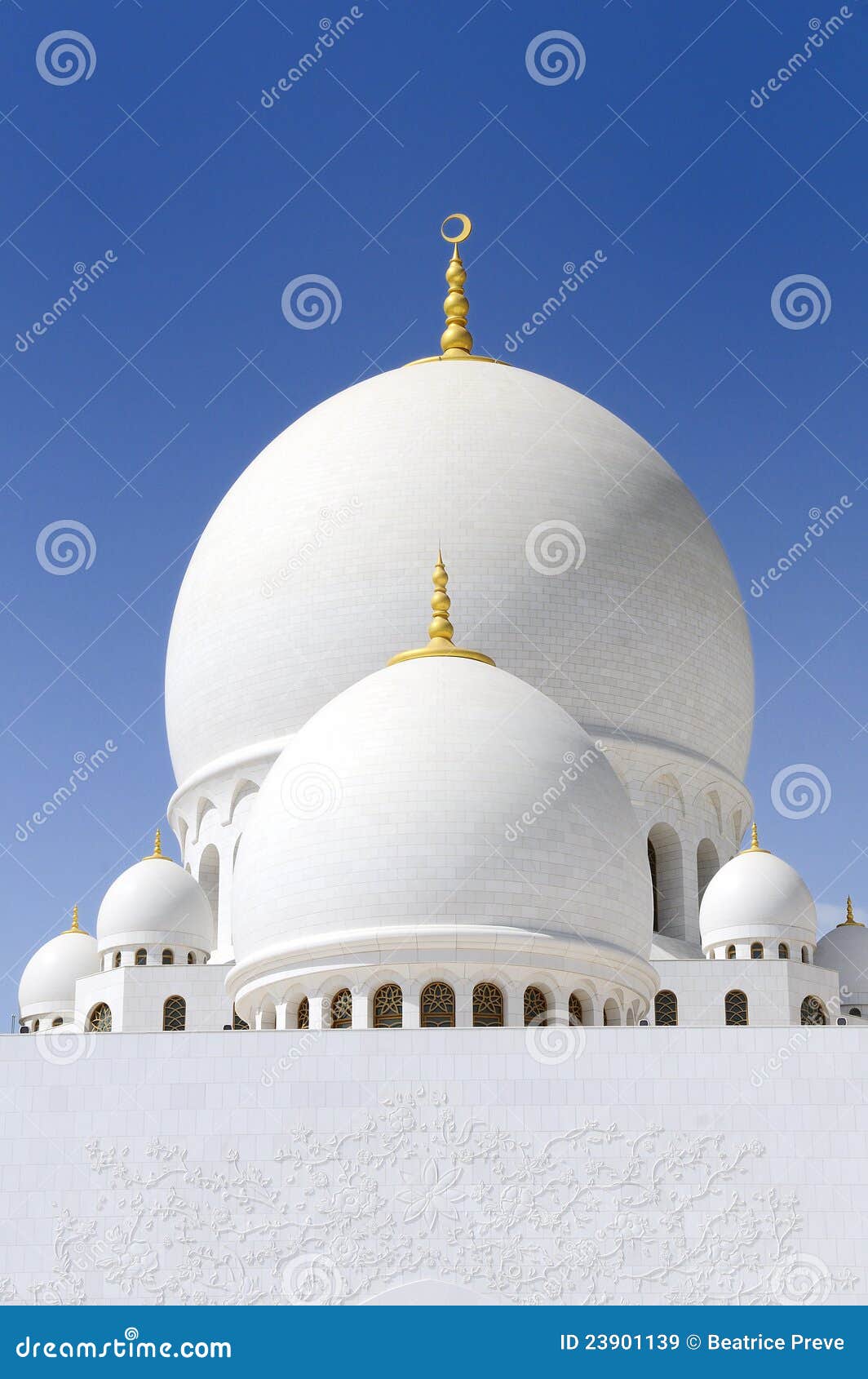 Jeque Zayed White Mosque imagen de archivo. Imagen de oriente - 23901139