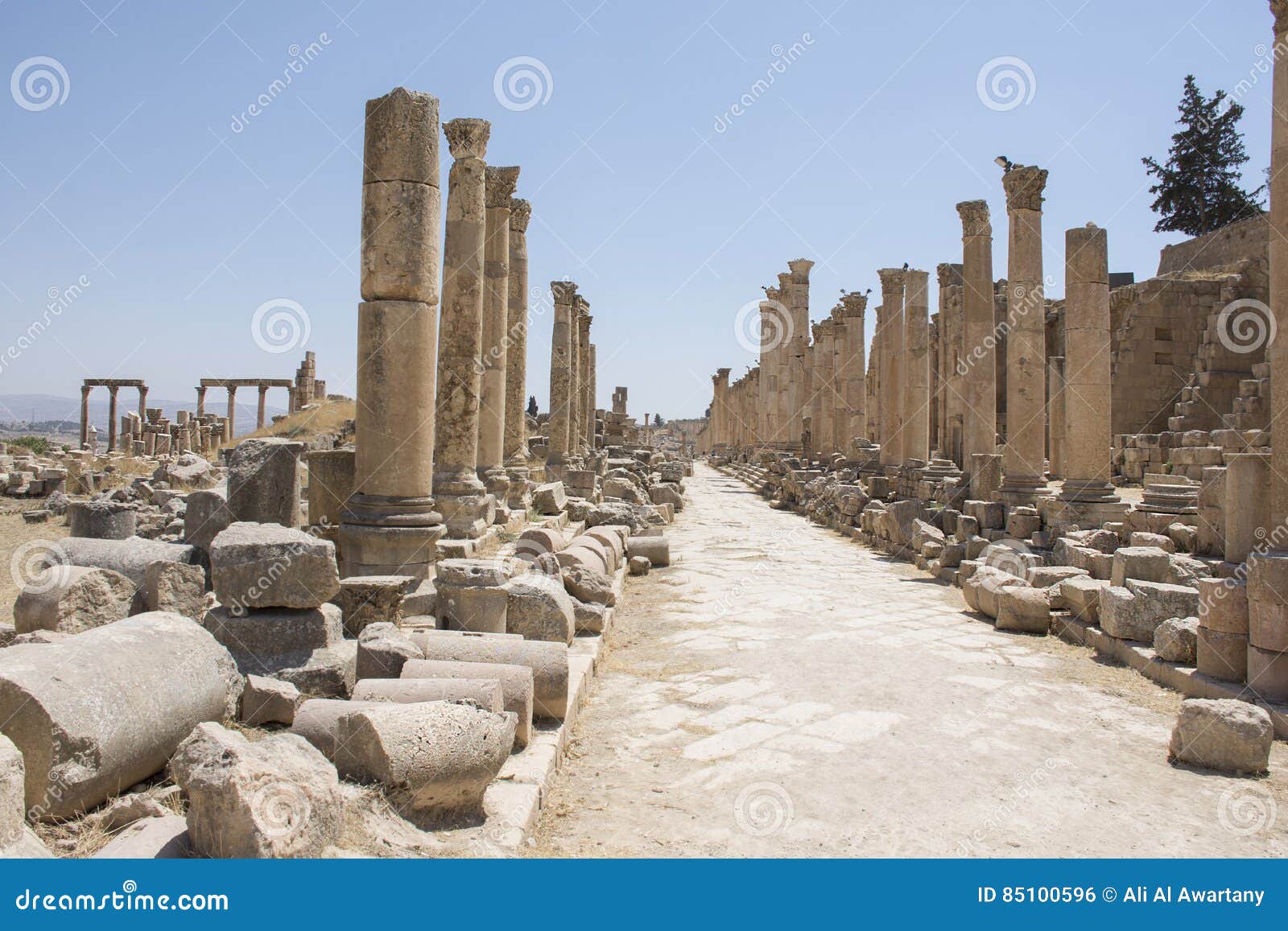 Jerash City Runis in Jordan Stock Photo - Image of country, gate: 85100596