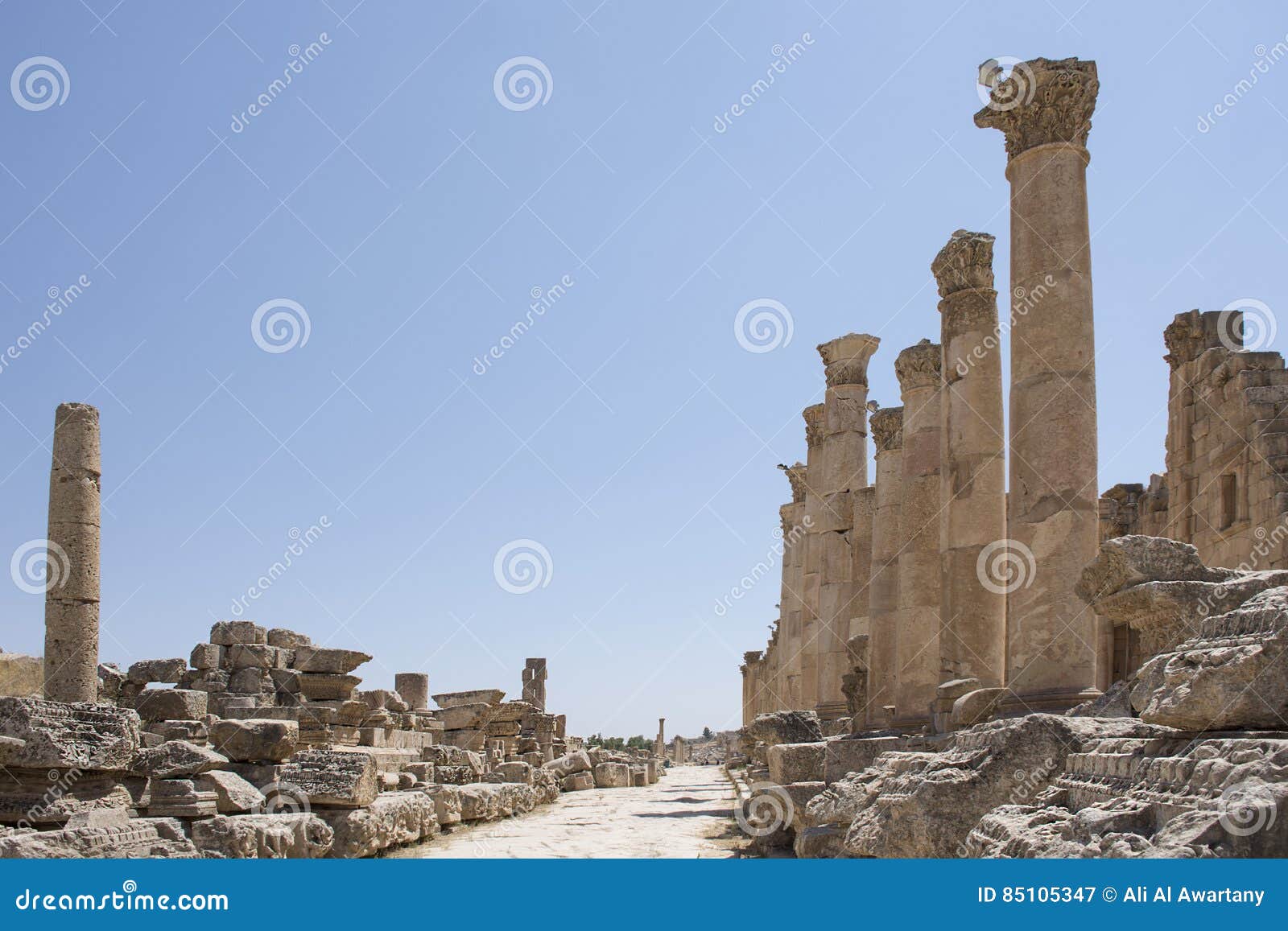 Jerash City Runis in Jordan Stock Image - Image of ancience, city: 85105347