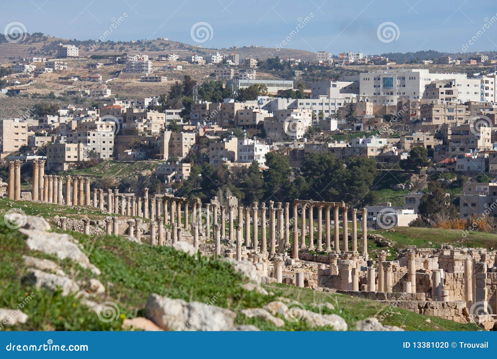Jerash, Jordan stock photo. Image of road, world, heritage - 13381020