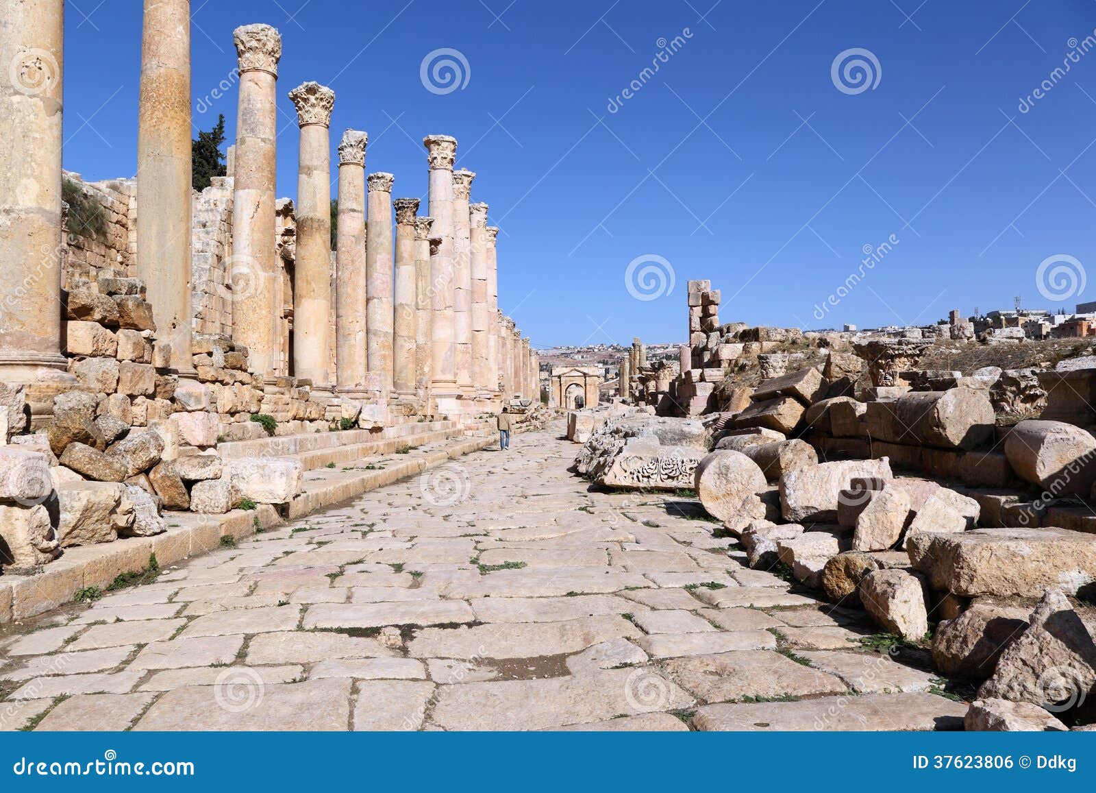 Jerash, Jordan stock photo. Image of empire, architectural - 37623806