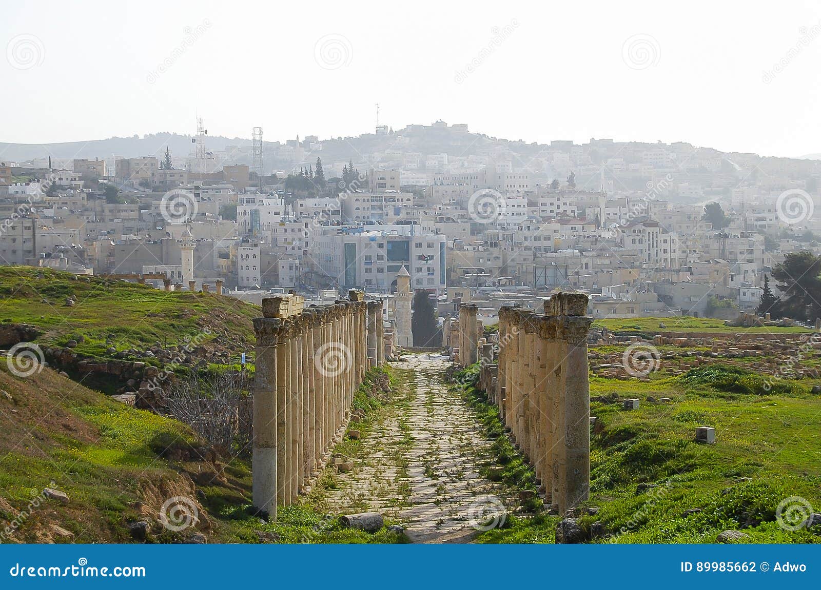 Jerash Ruins - Amman - Jordan Stock Photo - Image of emperor, travel ...