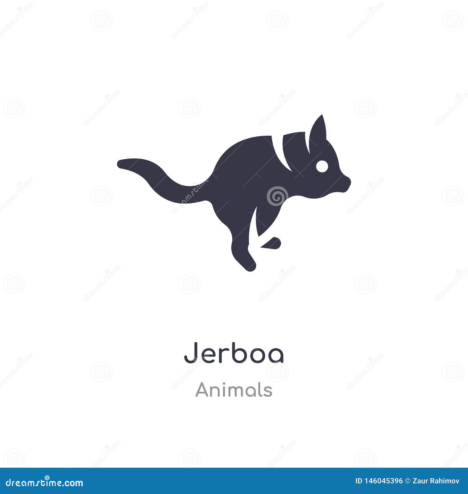 Jerboa Icon. Isolated Jerboa Icon Vector Illustration from Animals ...