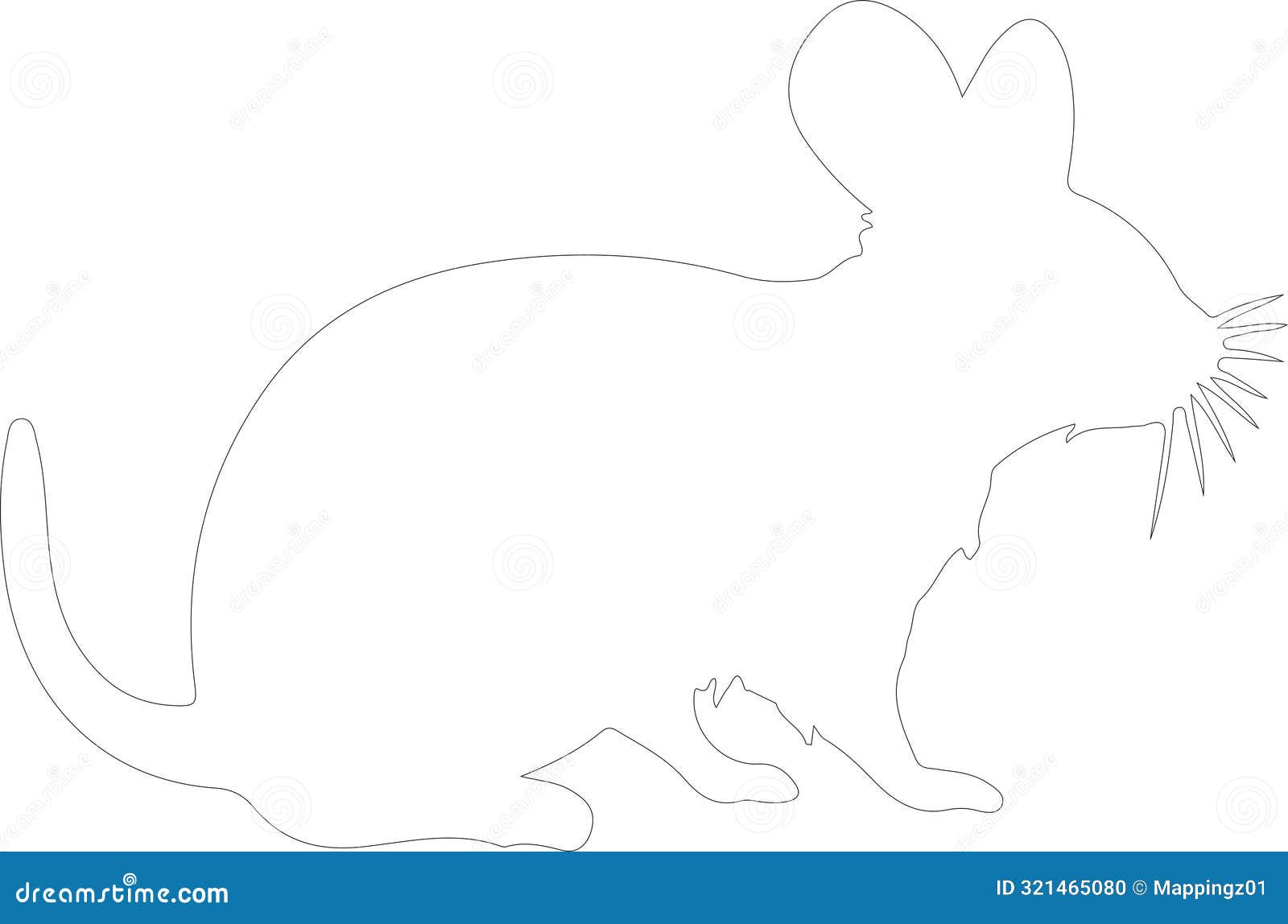 Jerboa Pet Simple Doodle Sketch. Vector Illustration | CartoonDealer ...