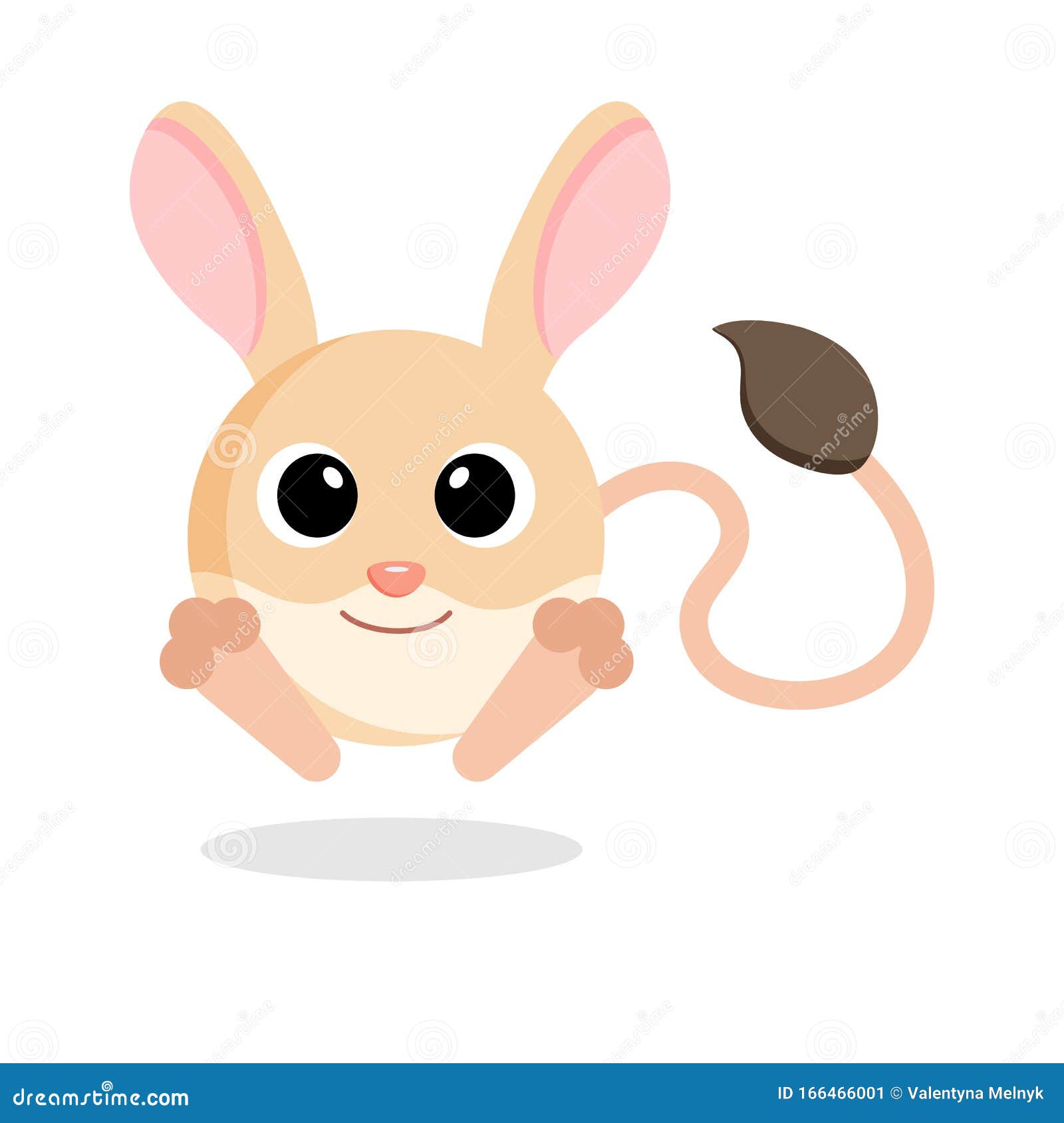 Jerboa Vector Icon On White Background. Flat Vector Jerboa Icon Symbol ...
