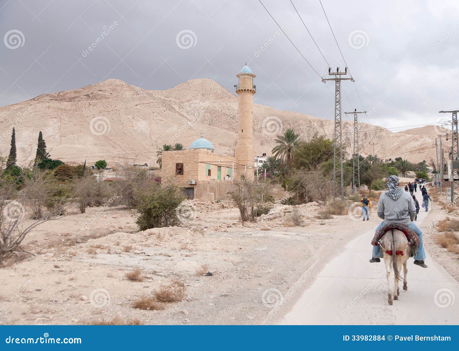 Jericho in judean desert editorial stock image. Image of tourist - 33982884