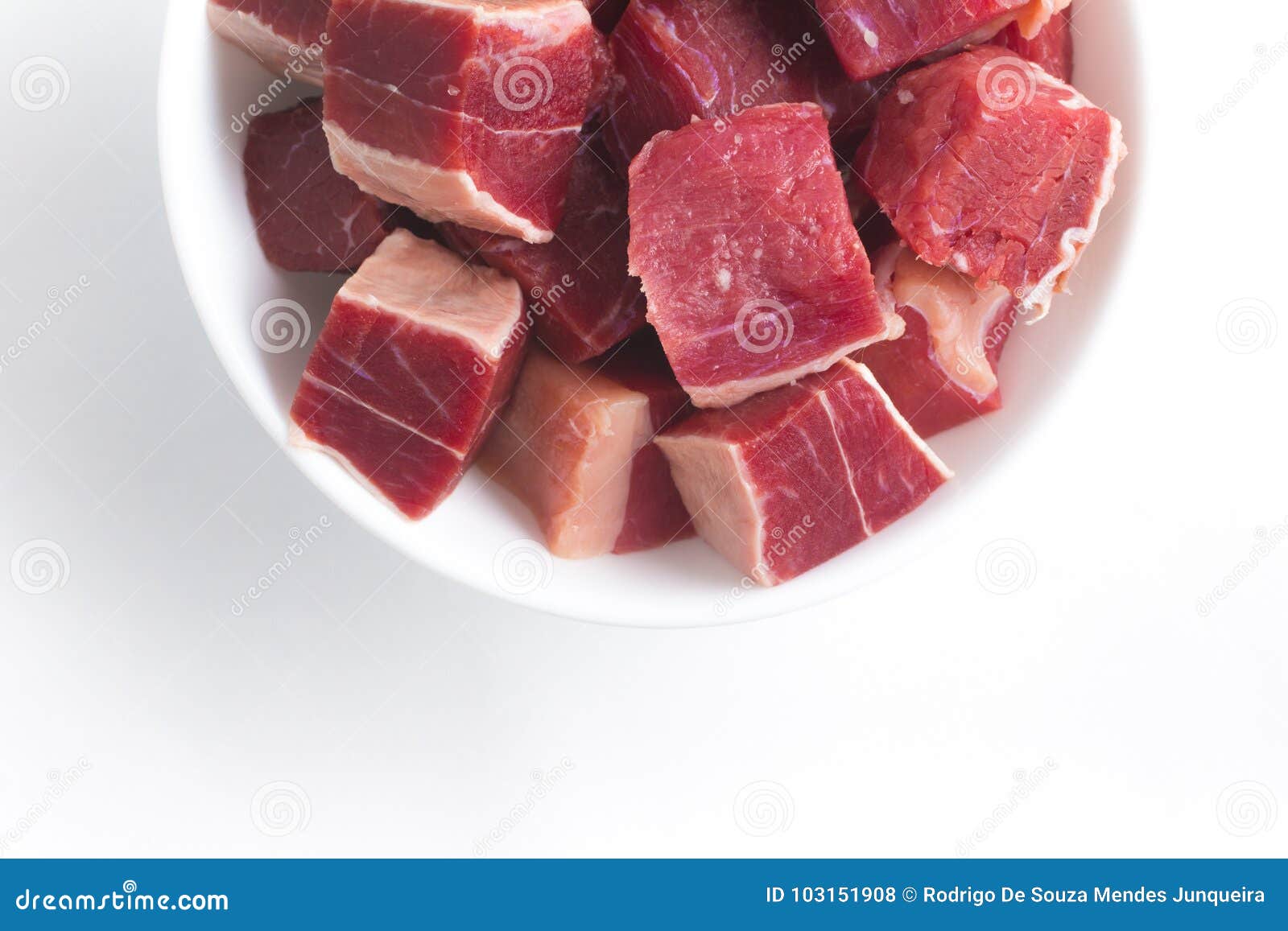 Jerked Beef. Brazilian Carne Seca in a Bowl Stock Photo - Image of pork ...