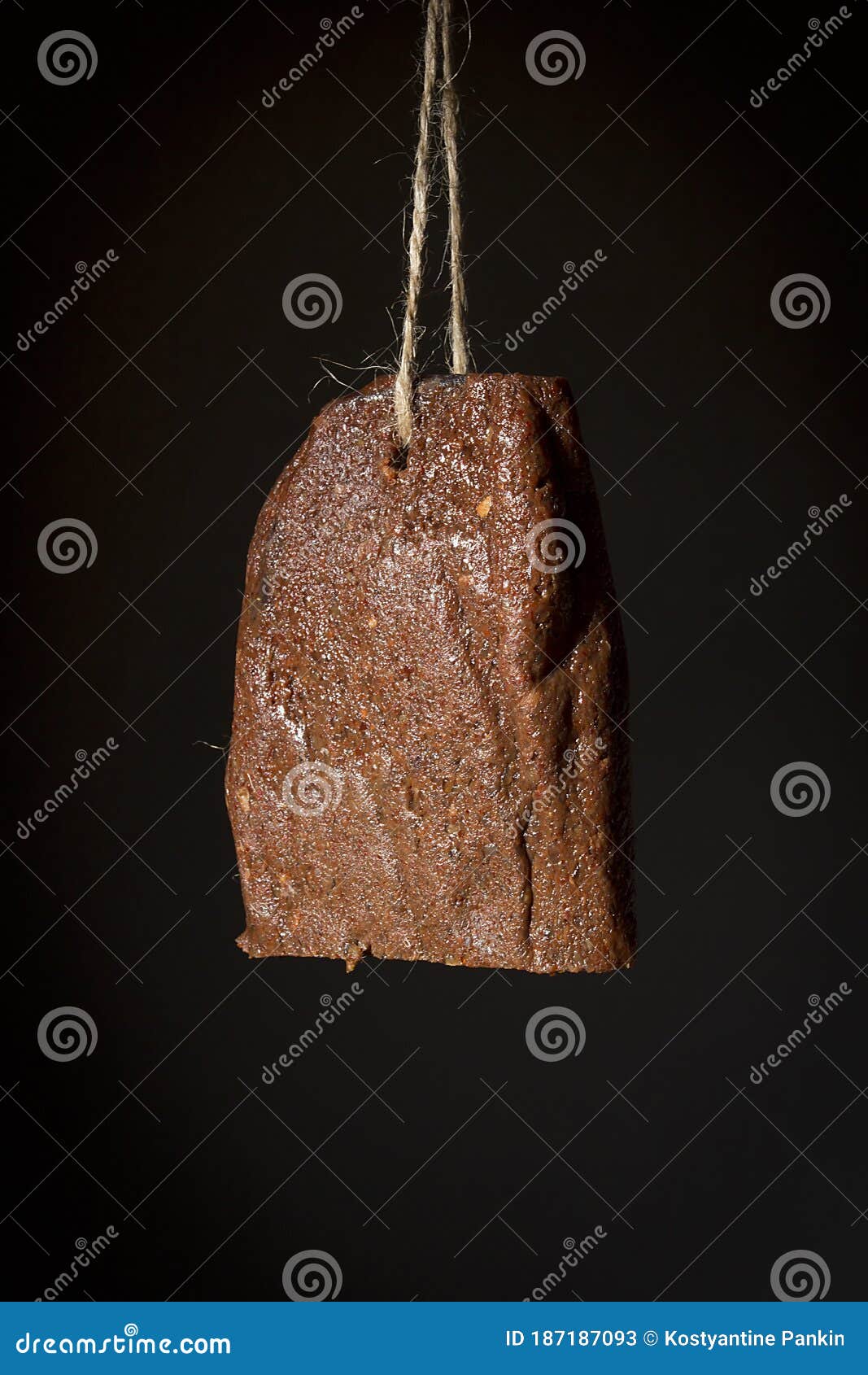 Jerky Beef Hanging on a Rope Stock Image - Image of beef, food: 187187093