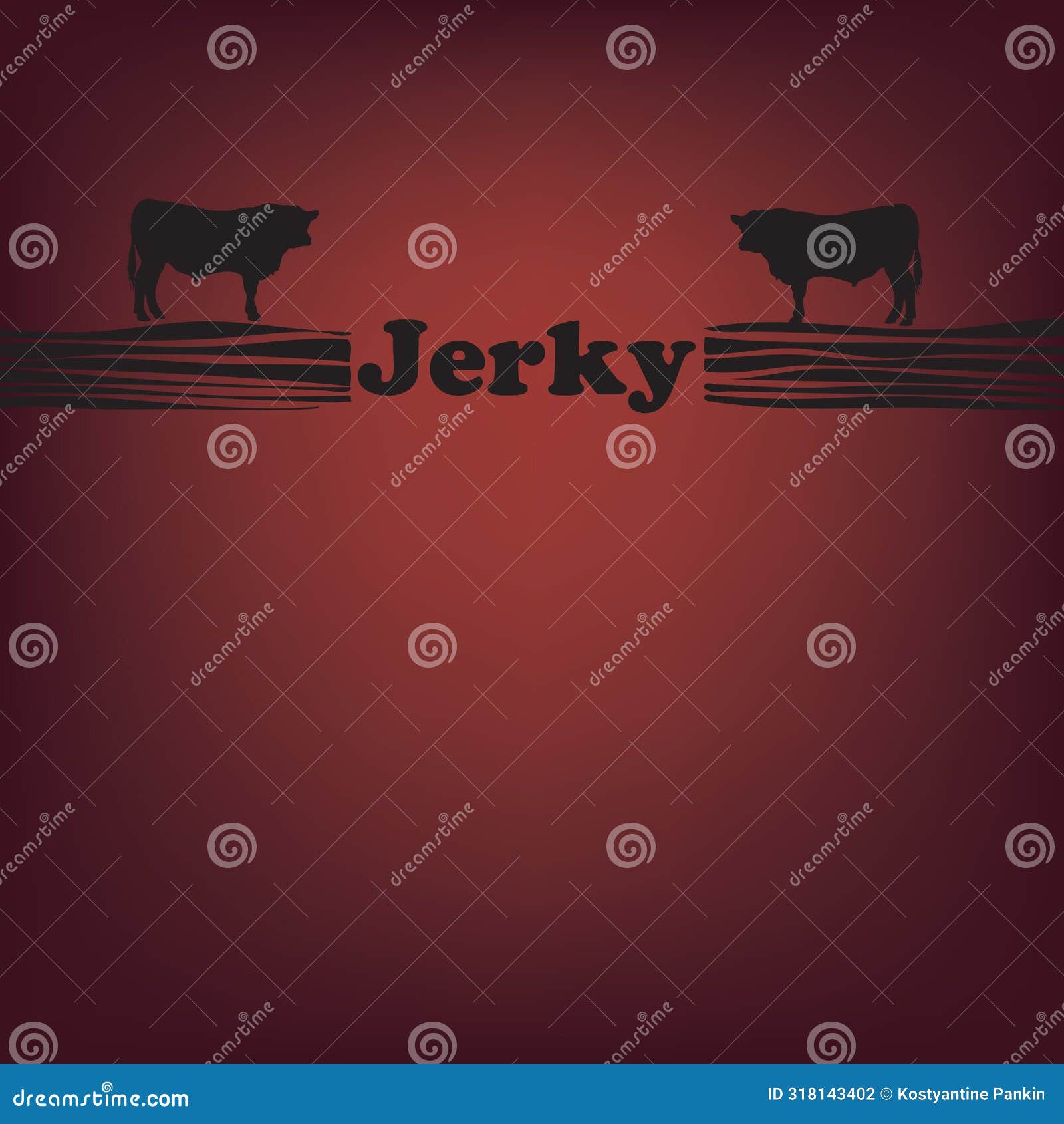 Jerky poster stock vector. Illustration of american - 318143402