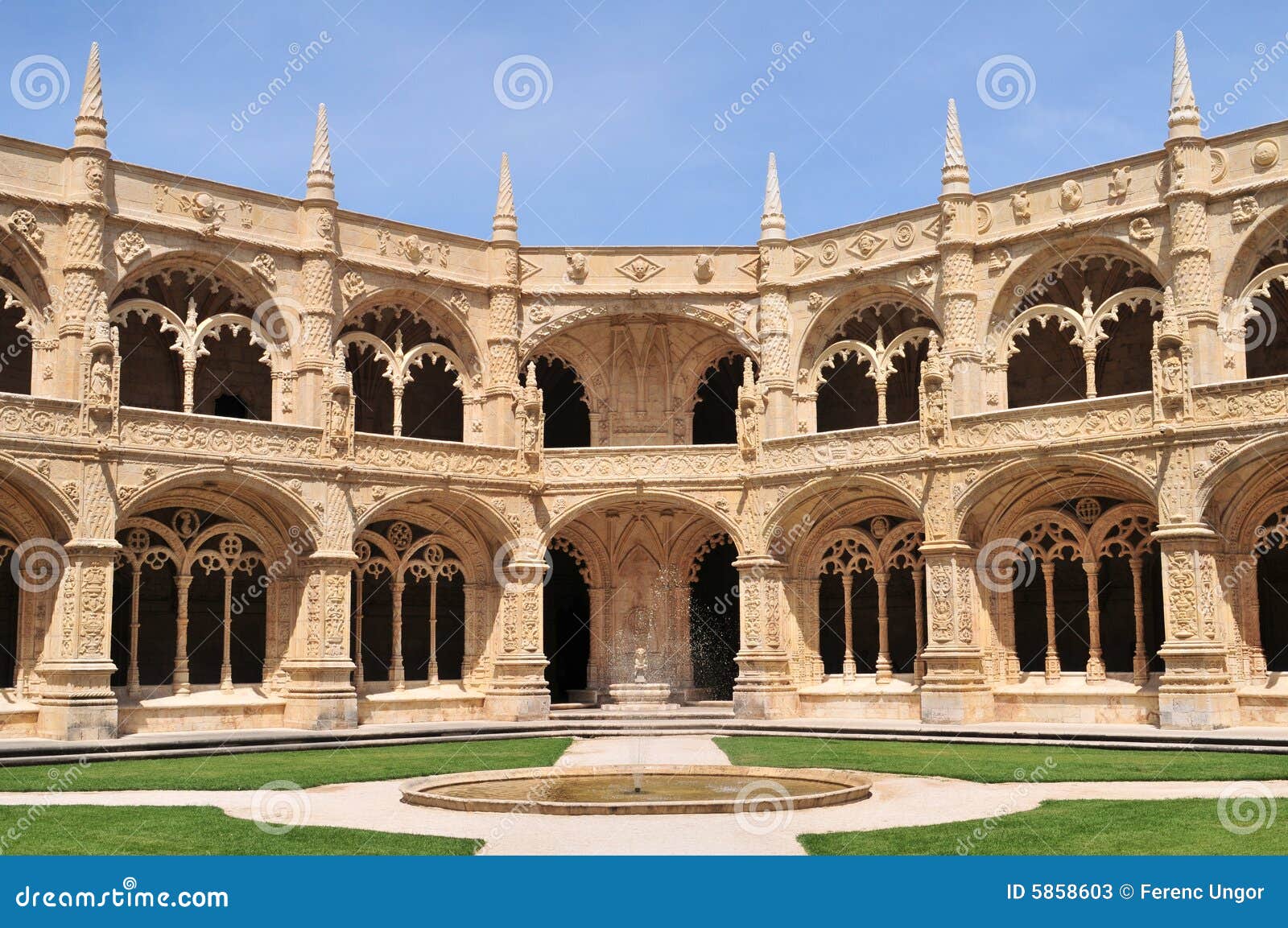 Jeronimo monastery, Lisbon stock image. Image of tourist - 5858603