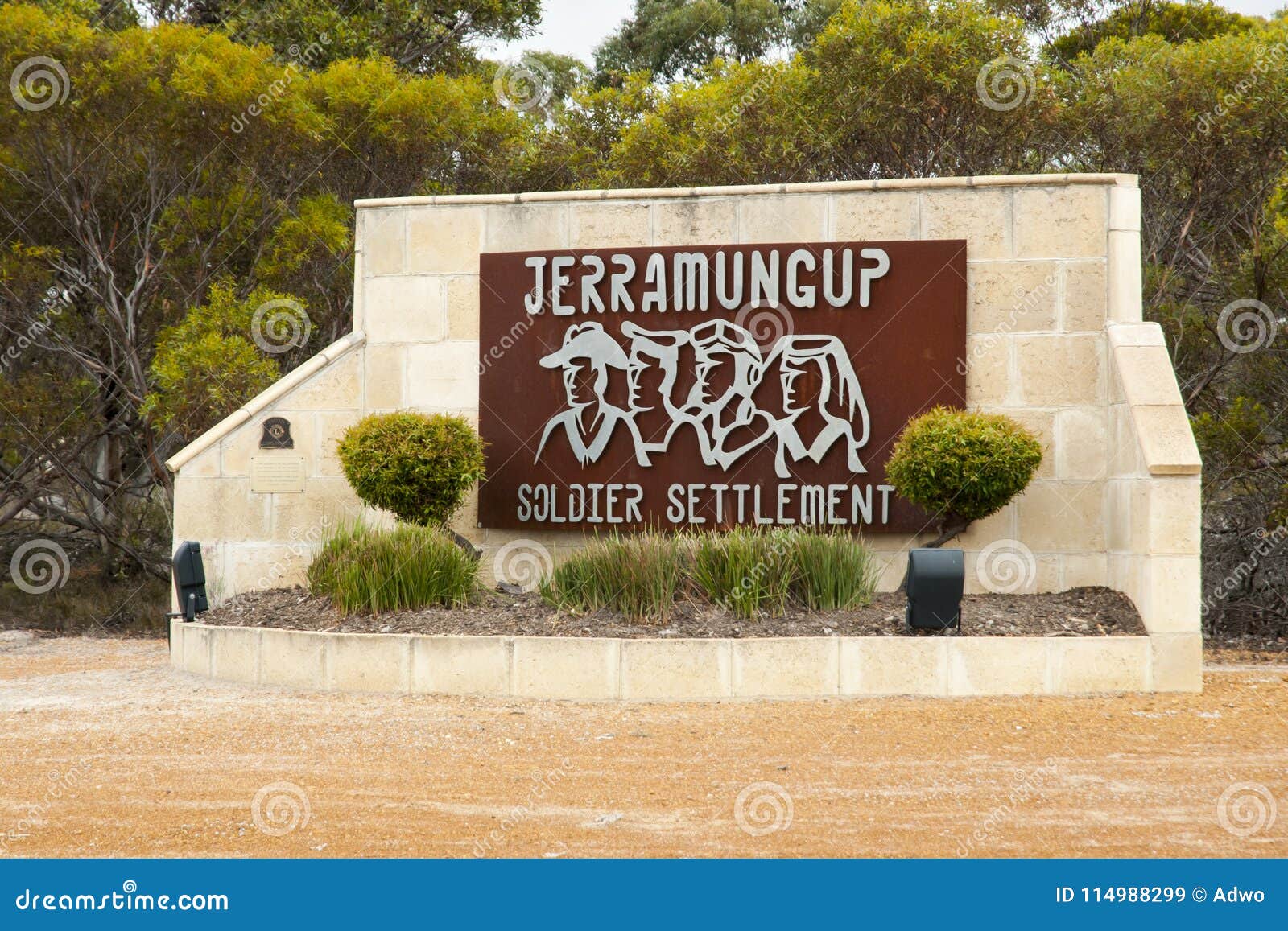 Jerramungup Town Sign stock image. Image of remote, jerramungup - 114988299