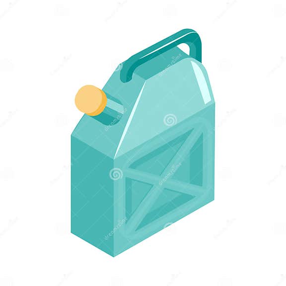 Jerrican Isometric Icon stock illustration. Illustration of fuel ...