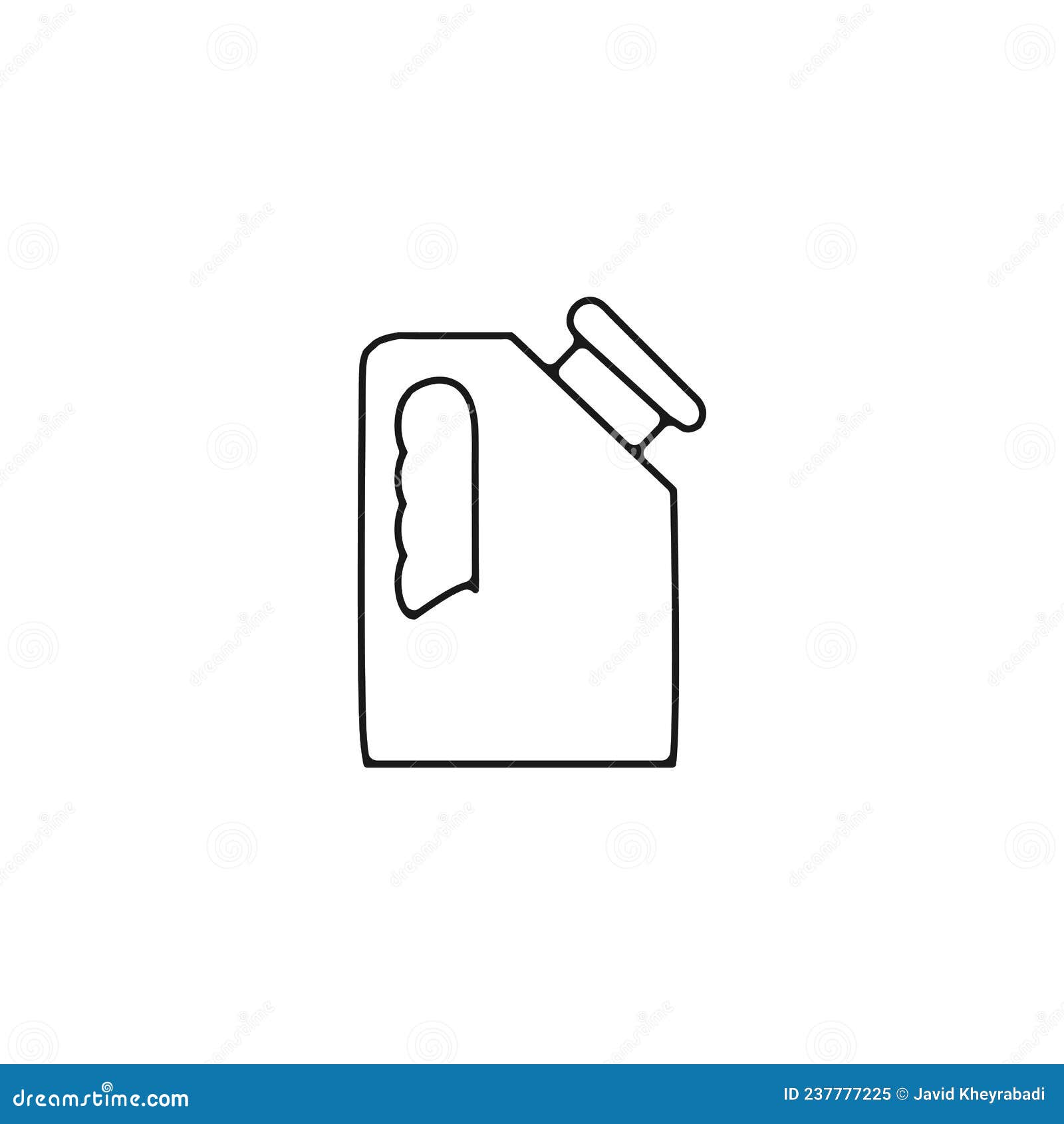 Jerrican Line Icon. Jerrican Linear Outline Icon Stock Vector ...