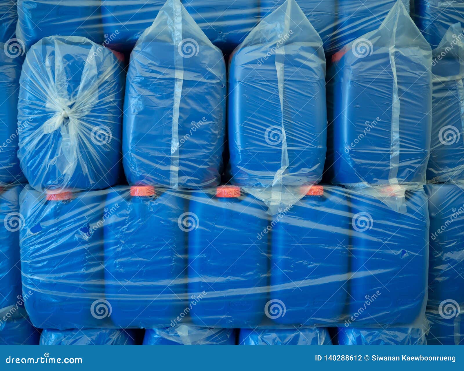 Jerry Can Stacking on the Pallet Stock Photo - Image of pail, stack ...