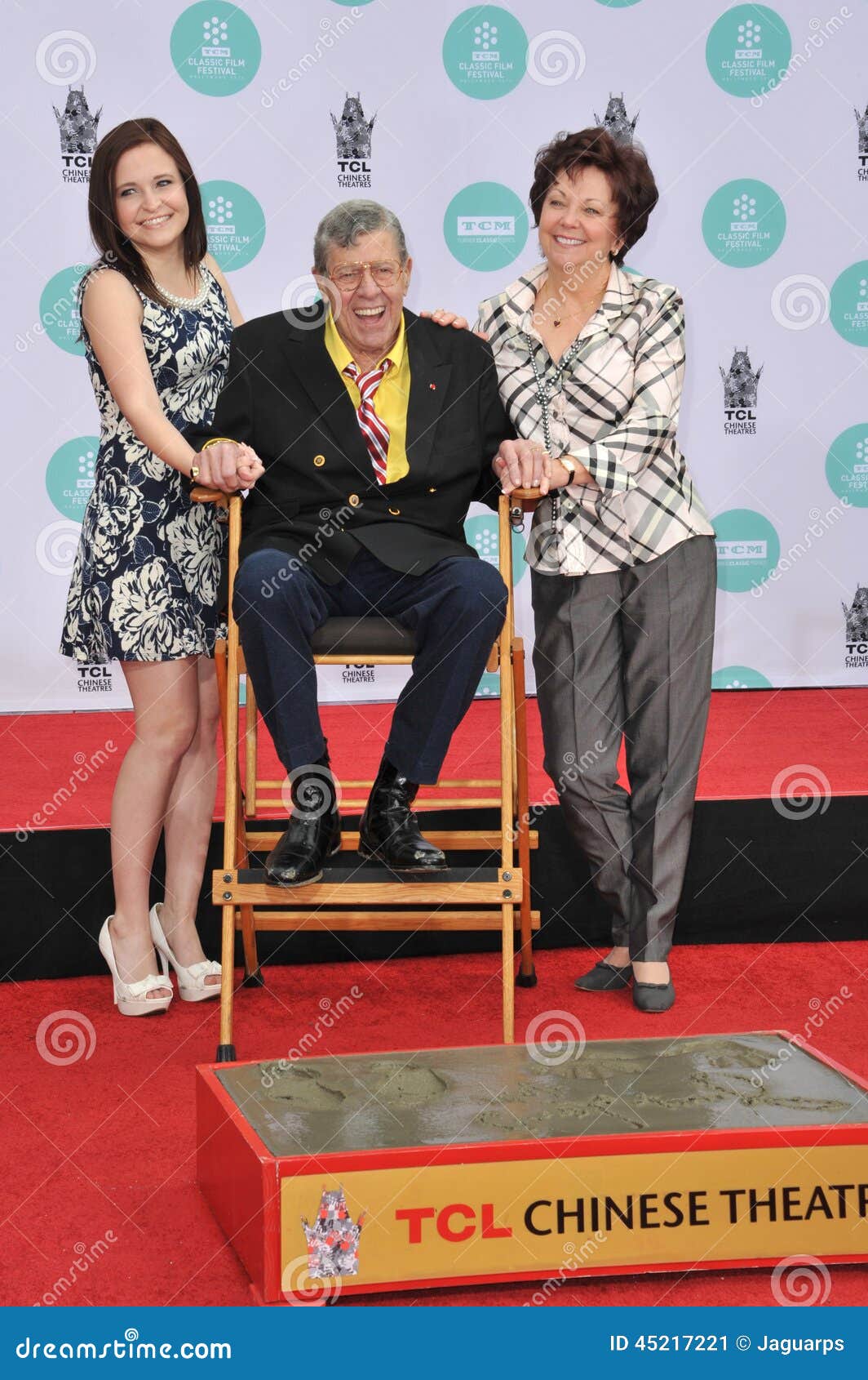 Jerry Lewis & Danielle Sarah Lewis & SanDee Pitnick Foto Editorial ...