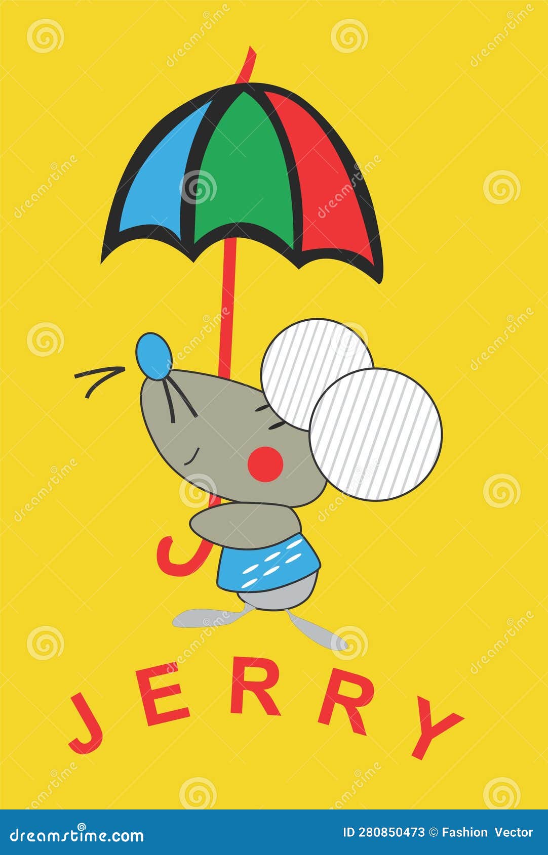 Jerry Little T Shirt Print Vector Art Stock Vector - Illustration of ...