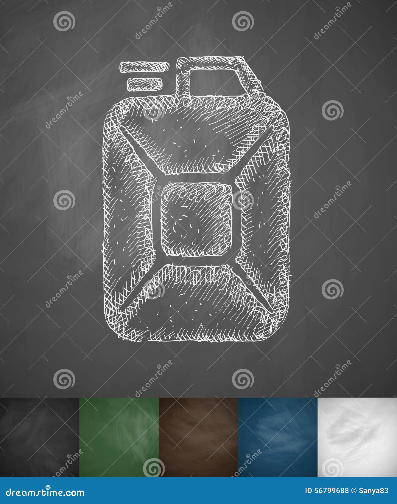 Jerrycan icon stock vector. Illustration of equipment - 56799688