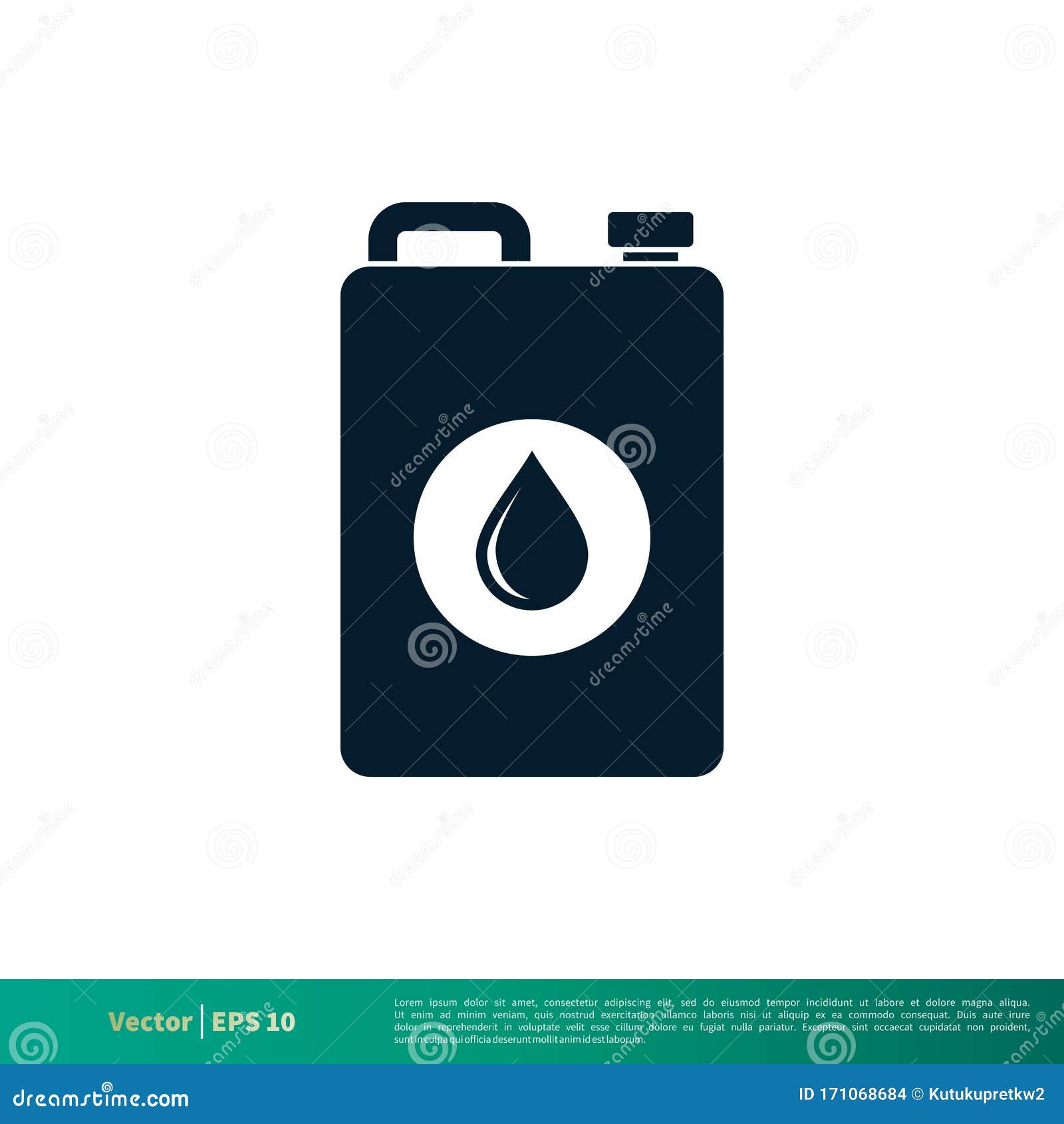 Jerrycan Icon Vector Logo Template Illustration Design EPS 10 Stock ...