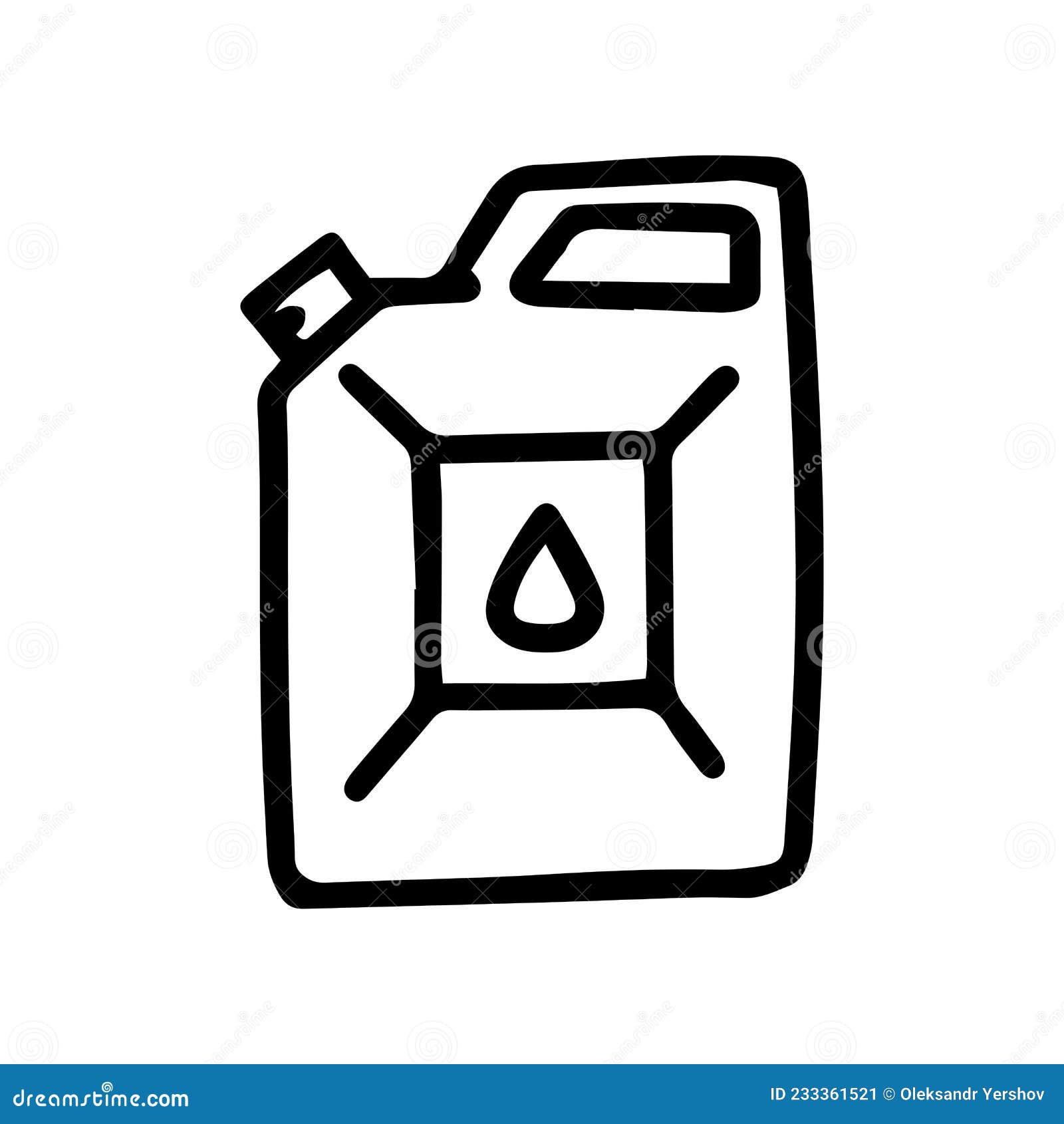Jerrycan Line Icon, Fuel Gallon And Gas Can, Gasoline Canister Vector ...