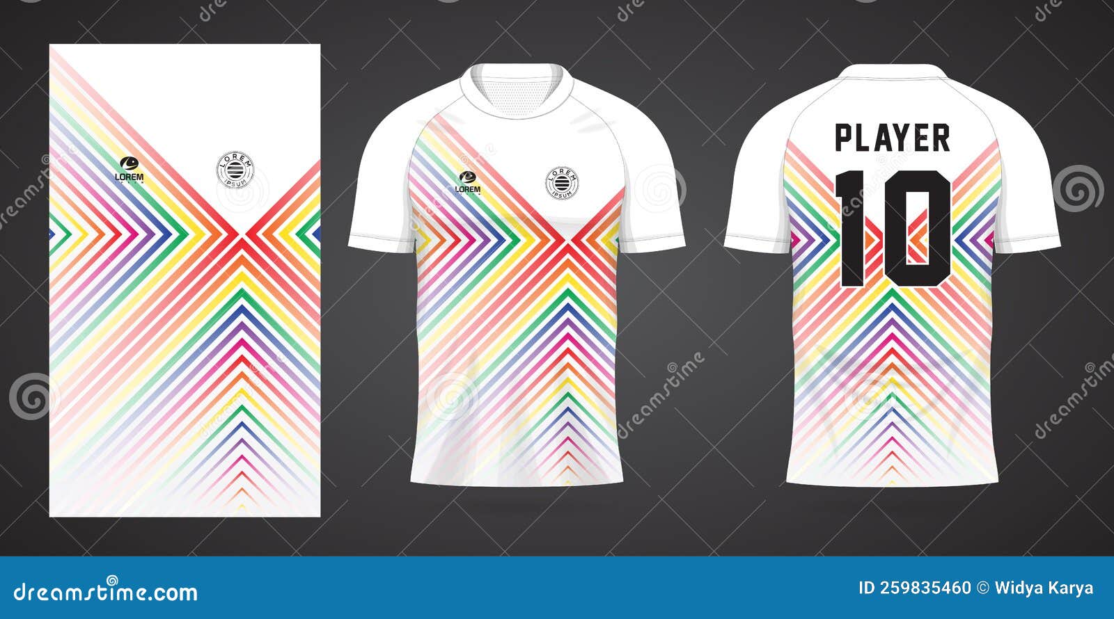 Abstract Colorful Jersey Sport Design Template Stock Photo - Image of ...