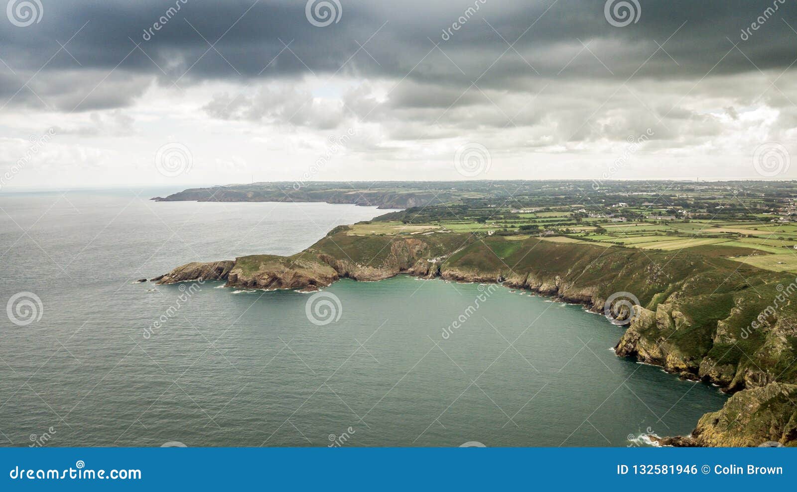Jersey stock photo. Image of jersey, aerial, coastline - 132581946