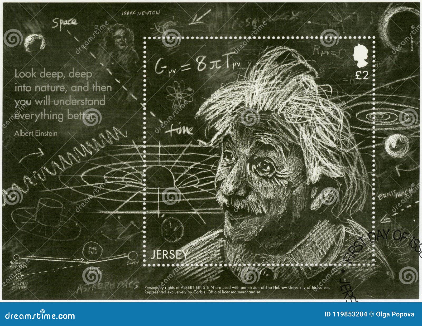 Albert Einstein Postage Stamp Editorial Photo | CartoonDealer.com #40704033