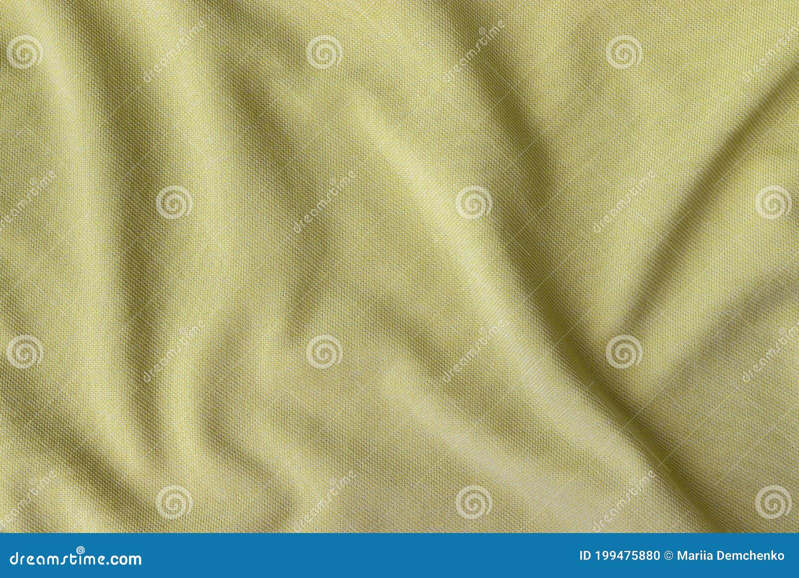 Jersey Cotton Fabric Texture. Crumpled Yellow Textile Background Stock ...