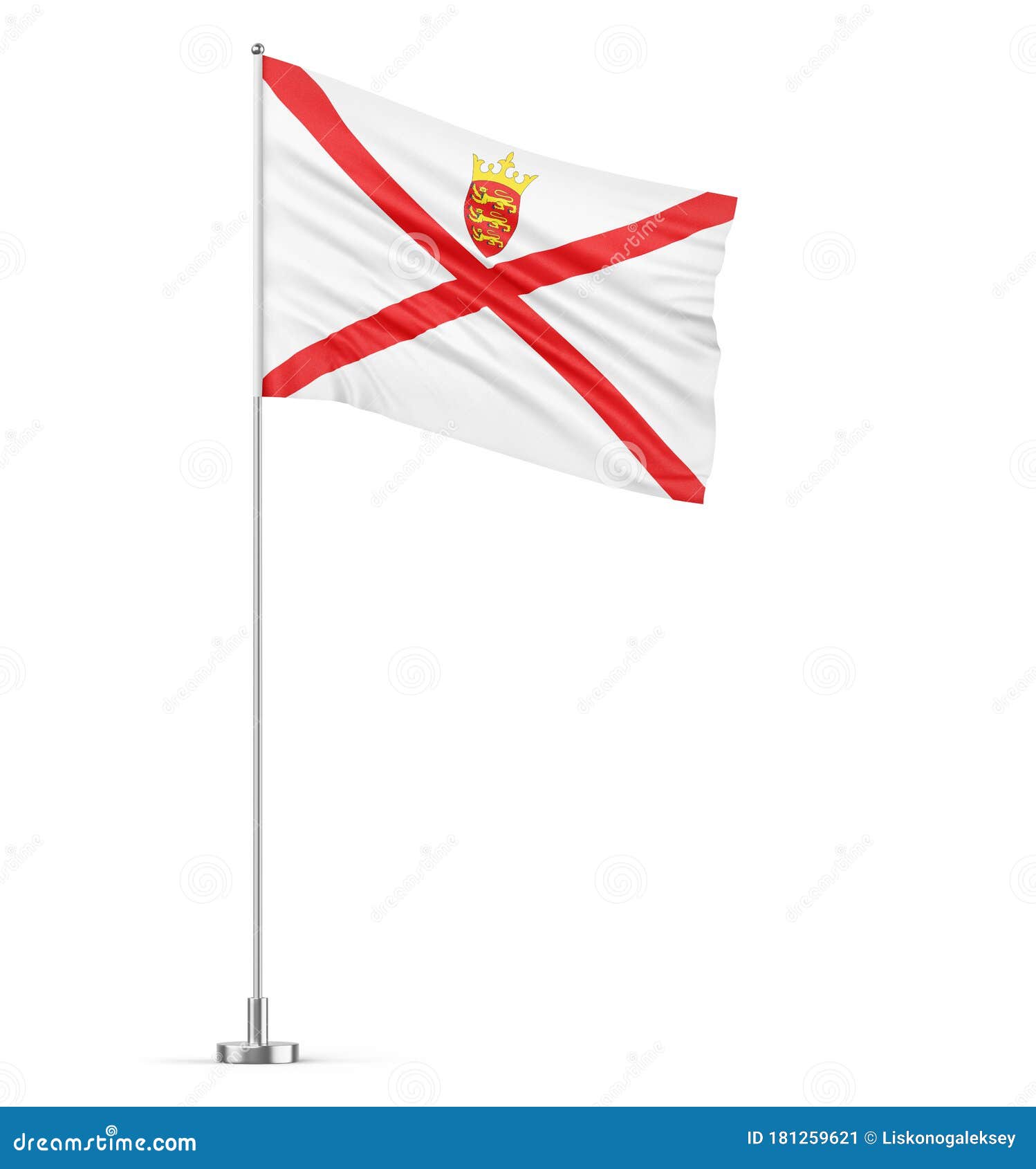 Jersey Flag And MK2 Frag Grenade In Red Blood. Concept For Terror ...