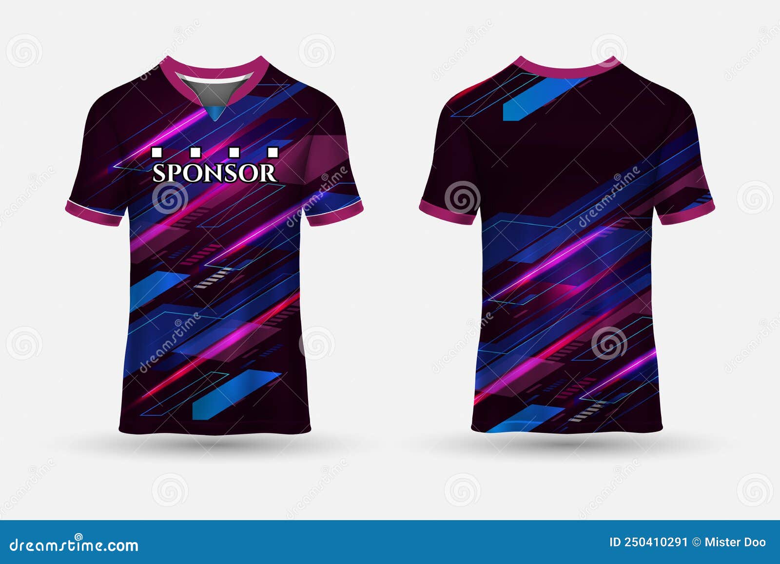 Incredible Sports Jersey Design T Shirts With Front And Back View