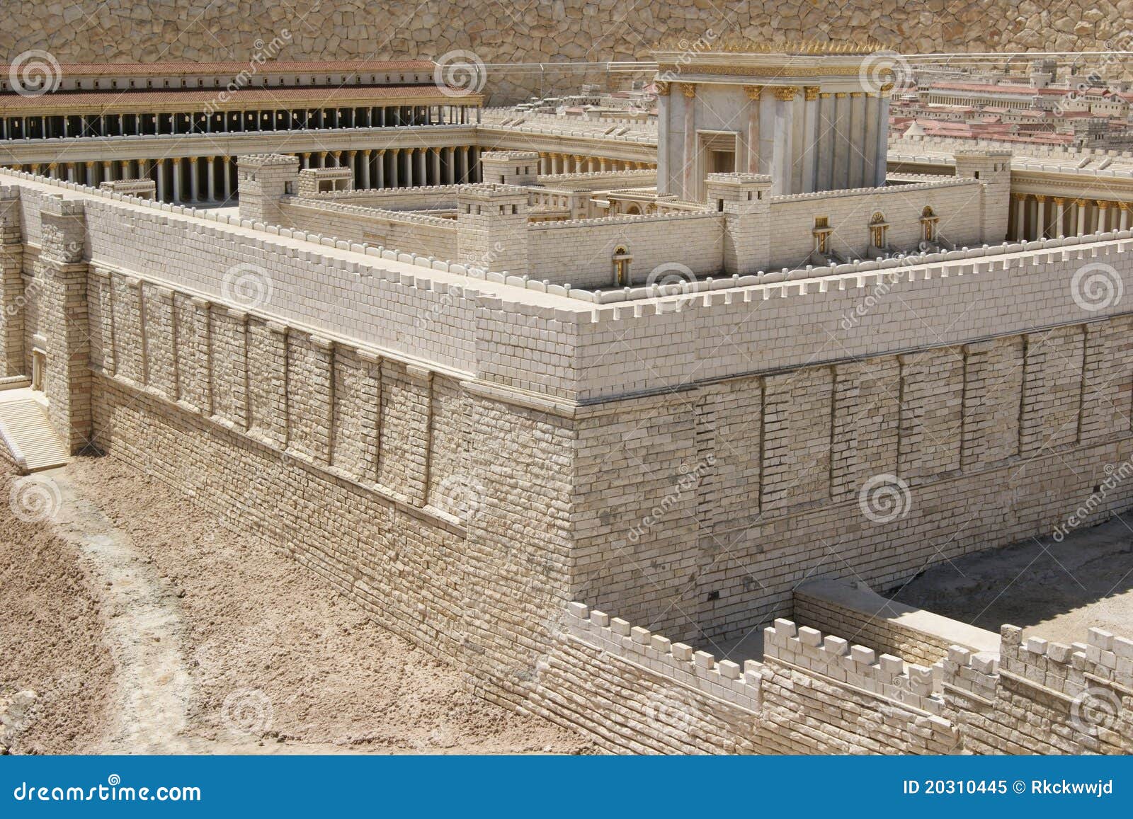 Jerusalén, segundo templo imagen de archivo. Imagen de templo - 20310445