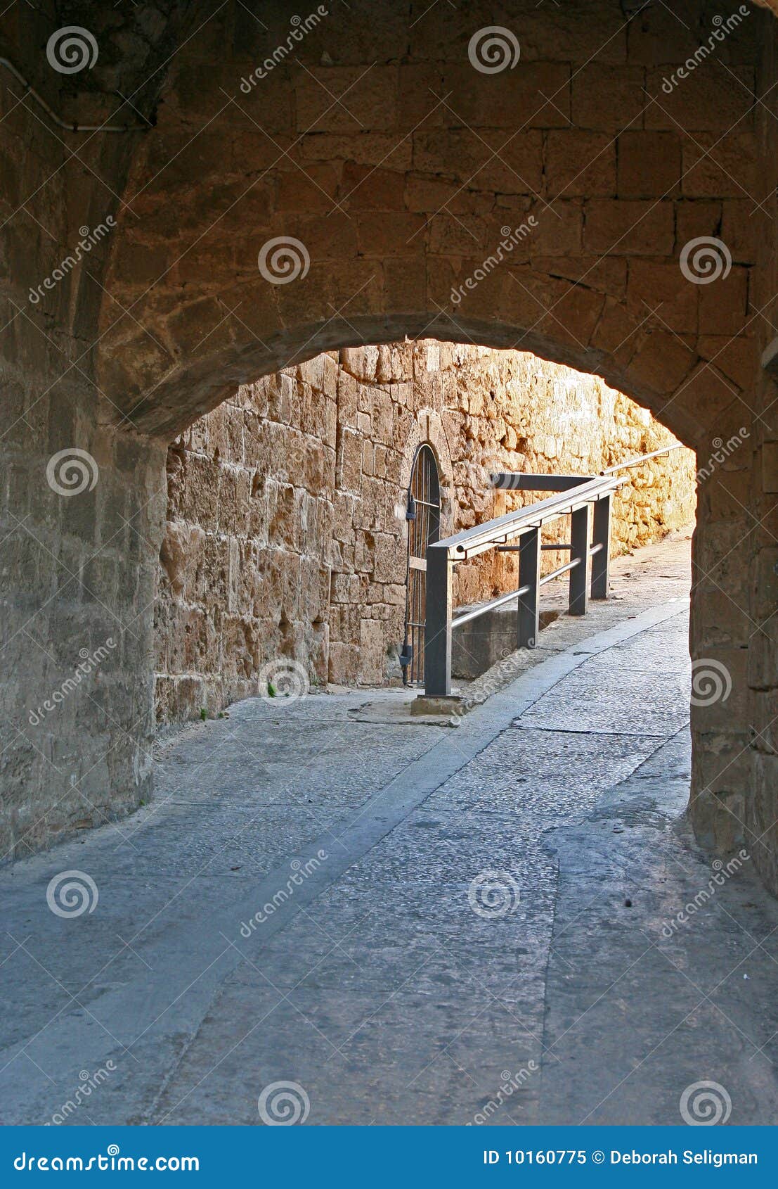 Jerusalem Arch and Road stock image. Image of antique - 10160775