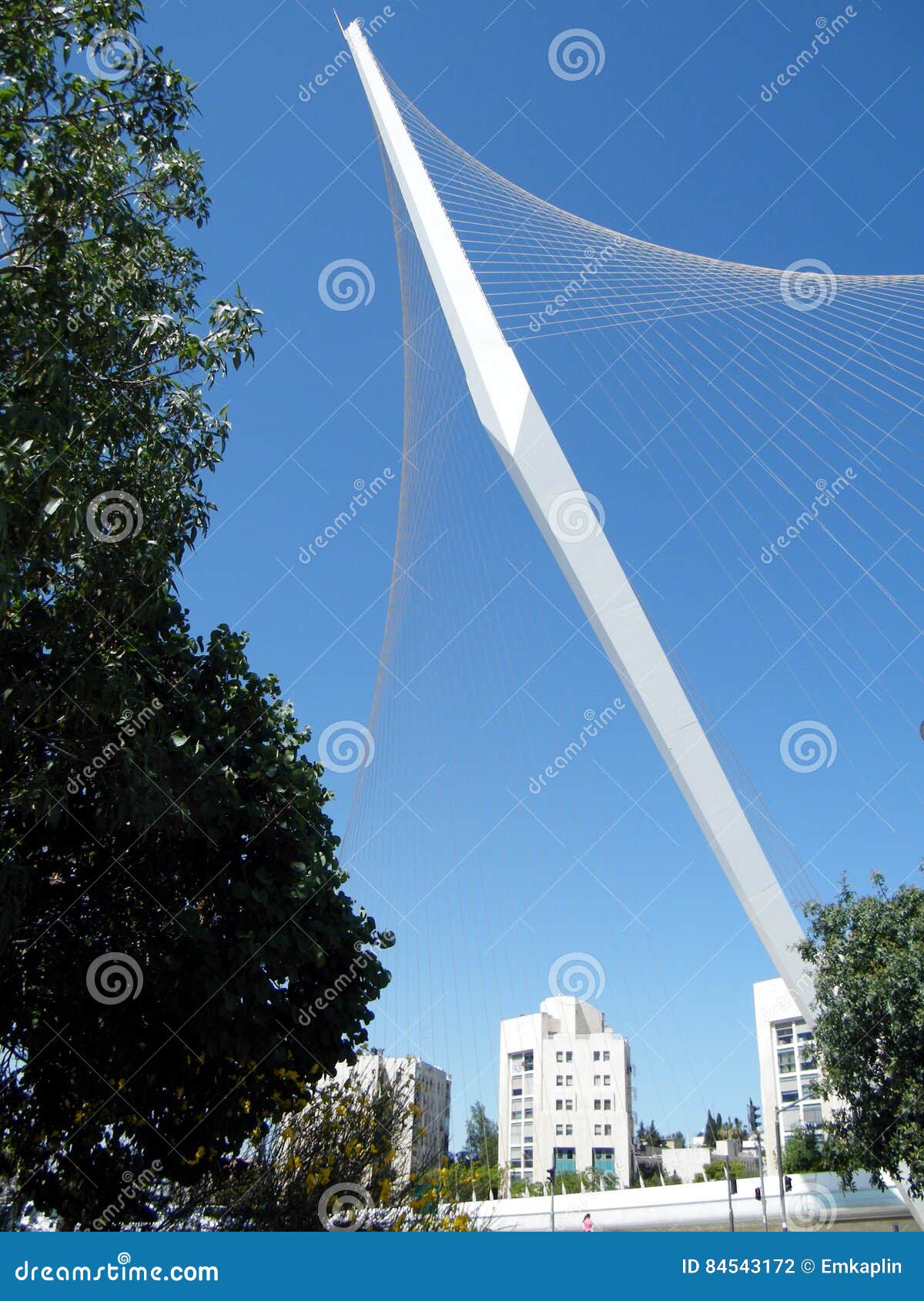 Jerusalem Bridge Pylon May 2010 Editorial Photography - Image of ...