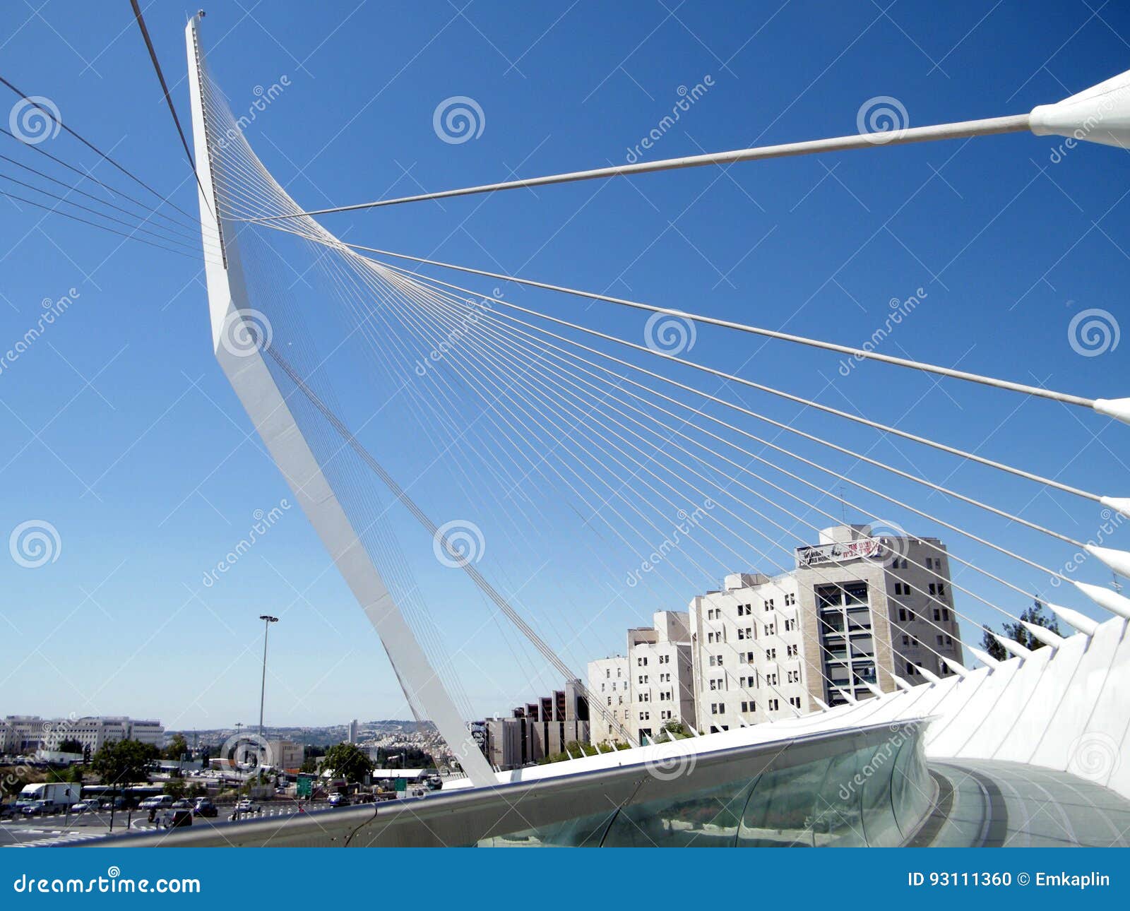 Jerusalem Chords Bridge 2010 Editorial Image - Image of engineering ...