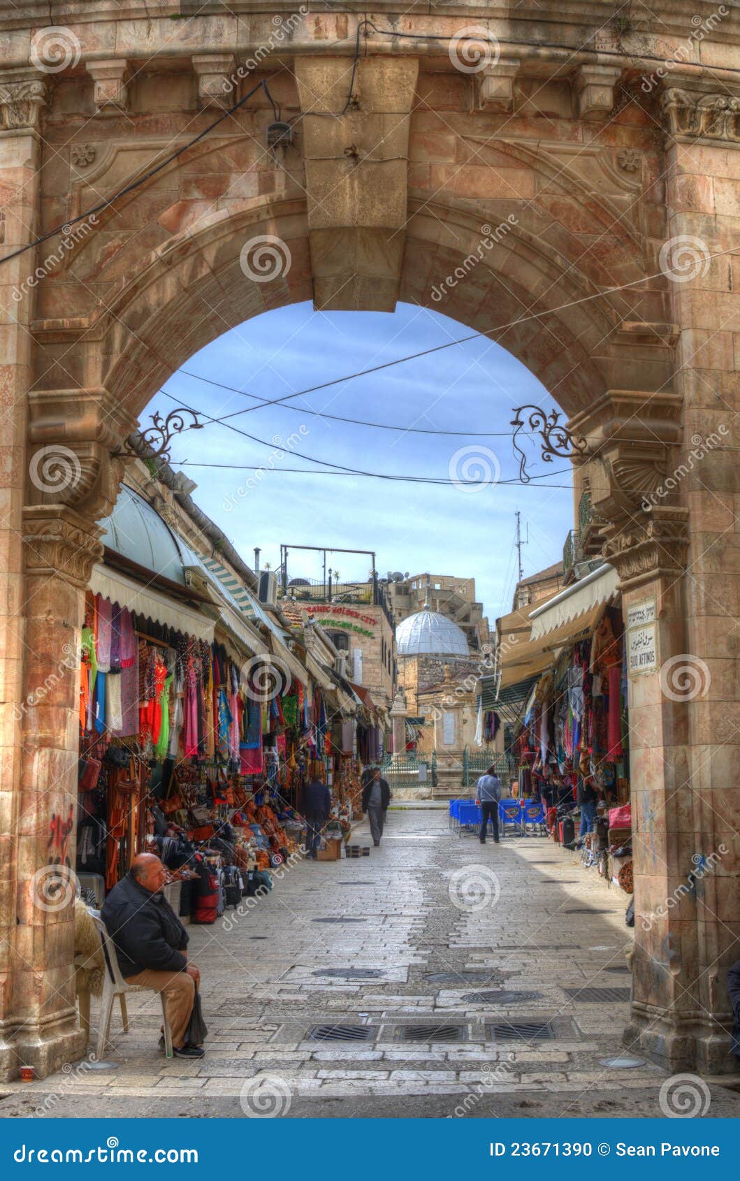 Jerusalem Christian Quarter Editorial Image - Image of religions ...