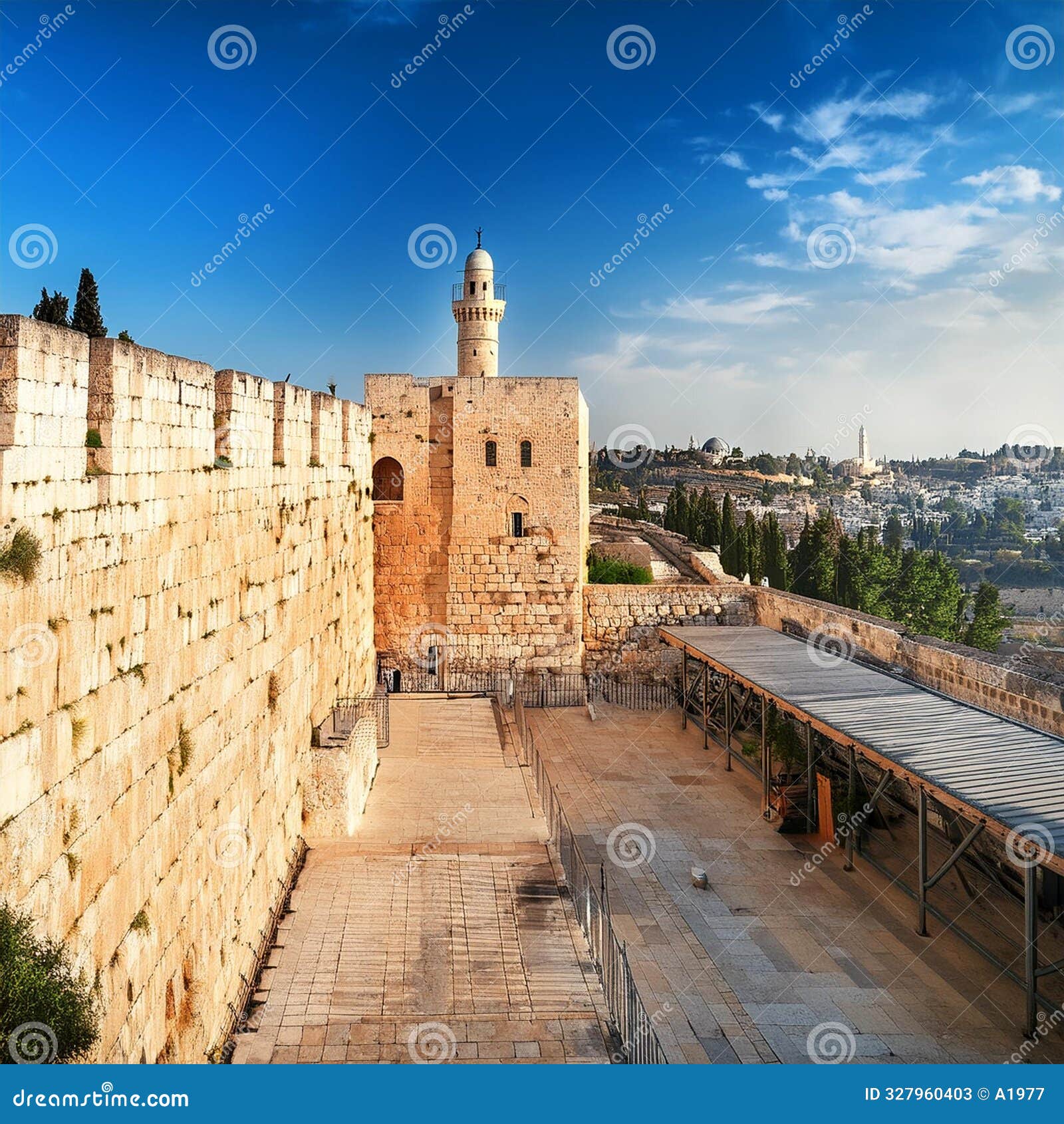 Jerusalem City Centre, AI Generated Stock Illustration - Illustration ...