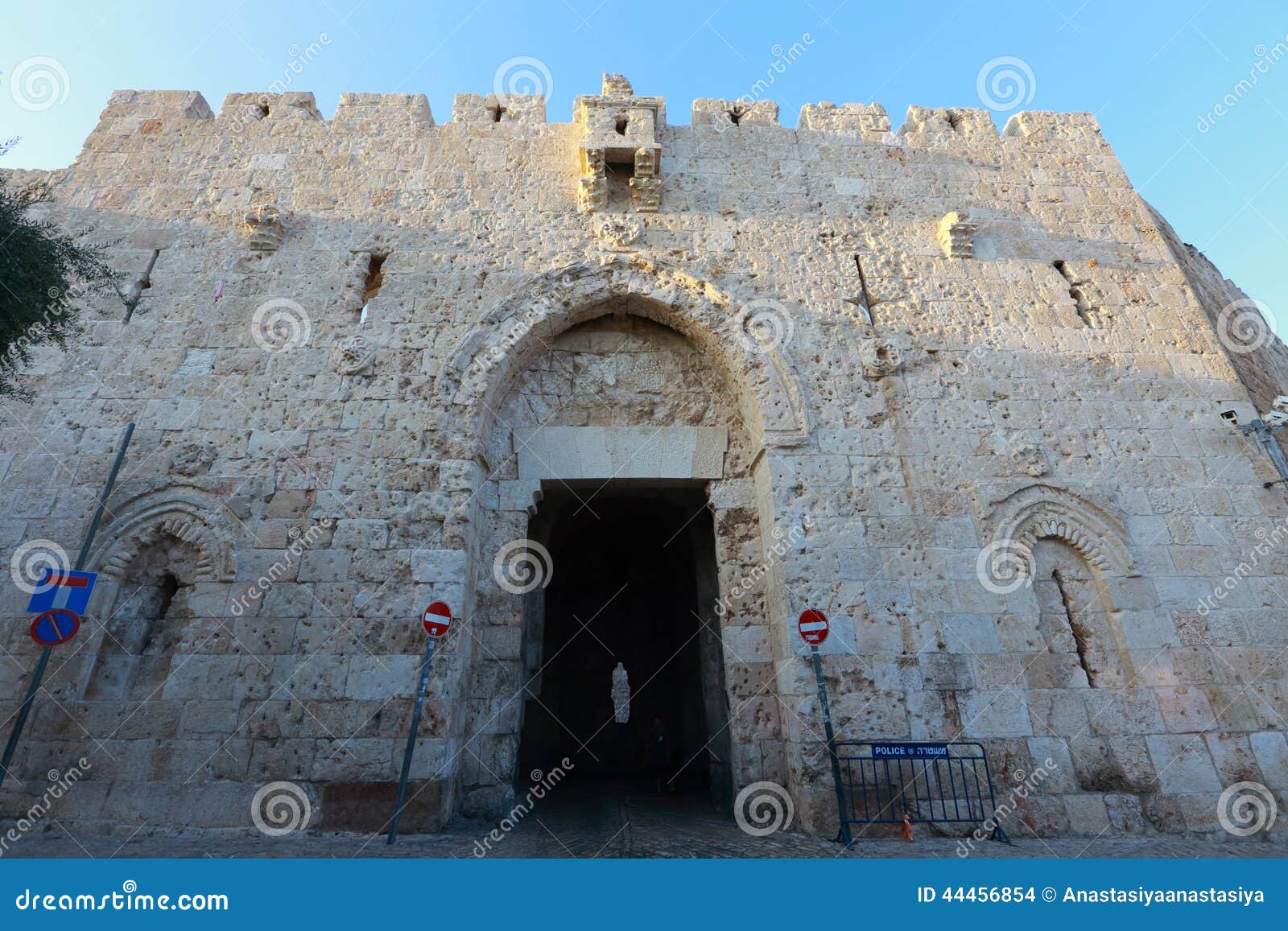 Jerusalem city gate stock photo. Image of ancient, construction - 44456854