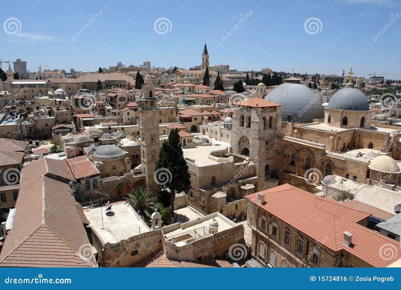 Jerusalem, City of Three Religions, Stock Photo - Image of dome, birds ...