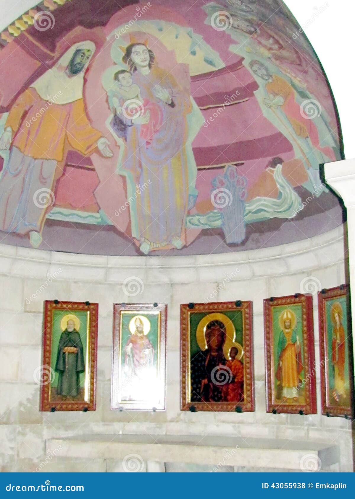 Jerusalem Dormition Abbey Crypt Altar Venezuela 2012 Editorial Stock ...