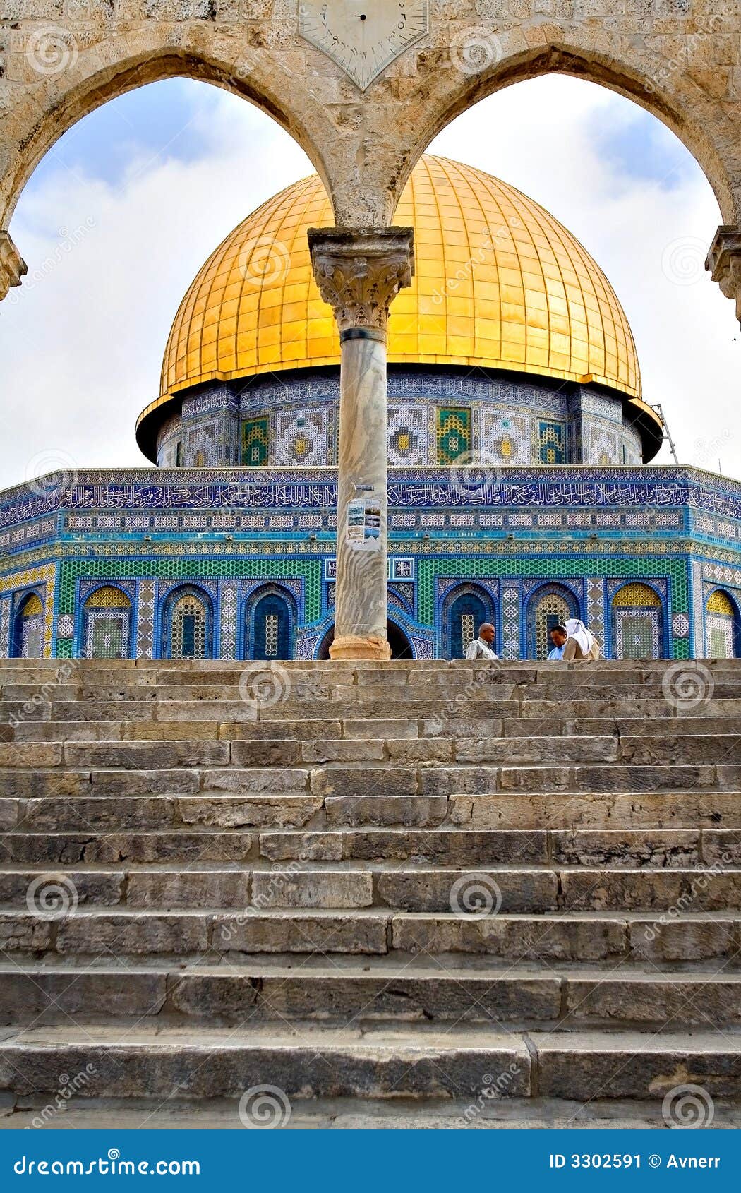 Jerusalem Golden Dome Mosque Stock Image - Image of dome, islamic: 3302591