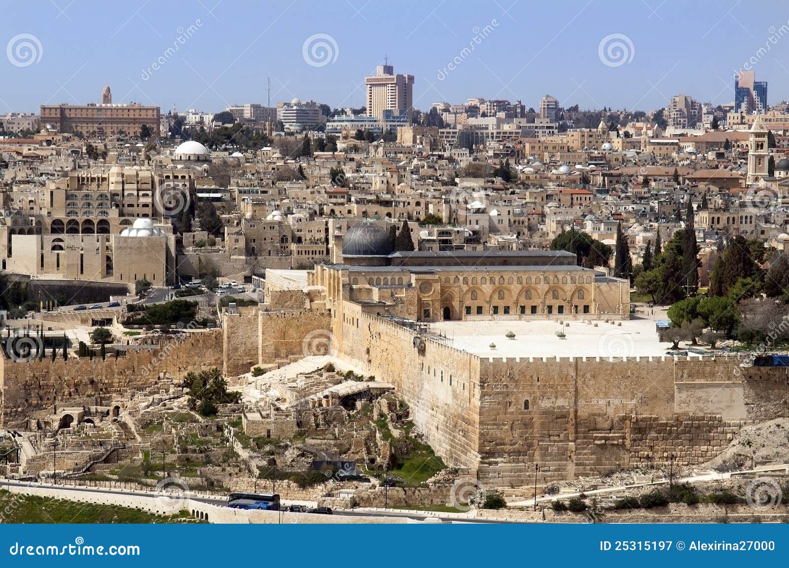 Jerusalem, Holy Land stock image. Image of capital, history - 25315197