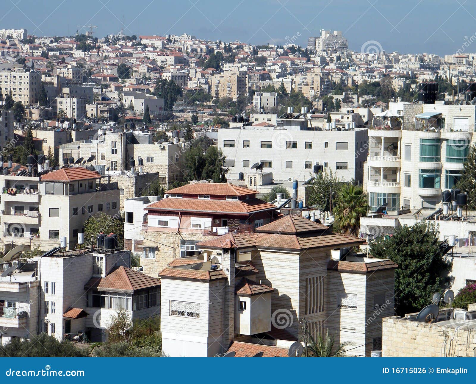 Jerusalem Houses on the Hillside 2010 Stock Photo - Image of vertical ...