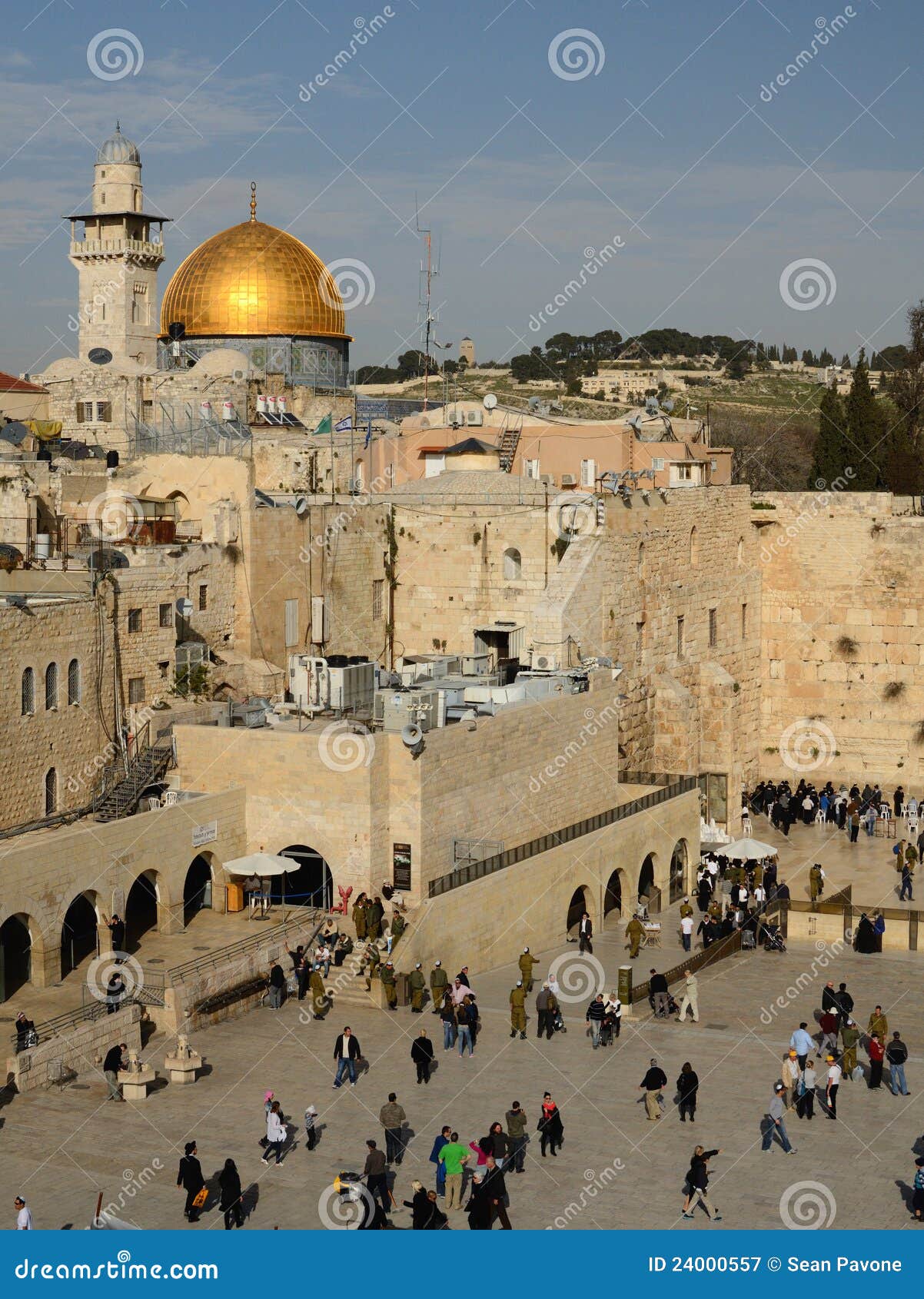 Jerusalem, Israel. Virgin Mary And Child Jesus. Golden Mosaic. The ...